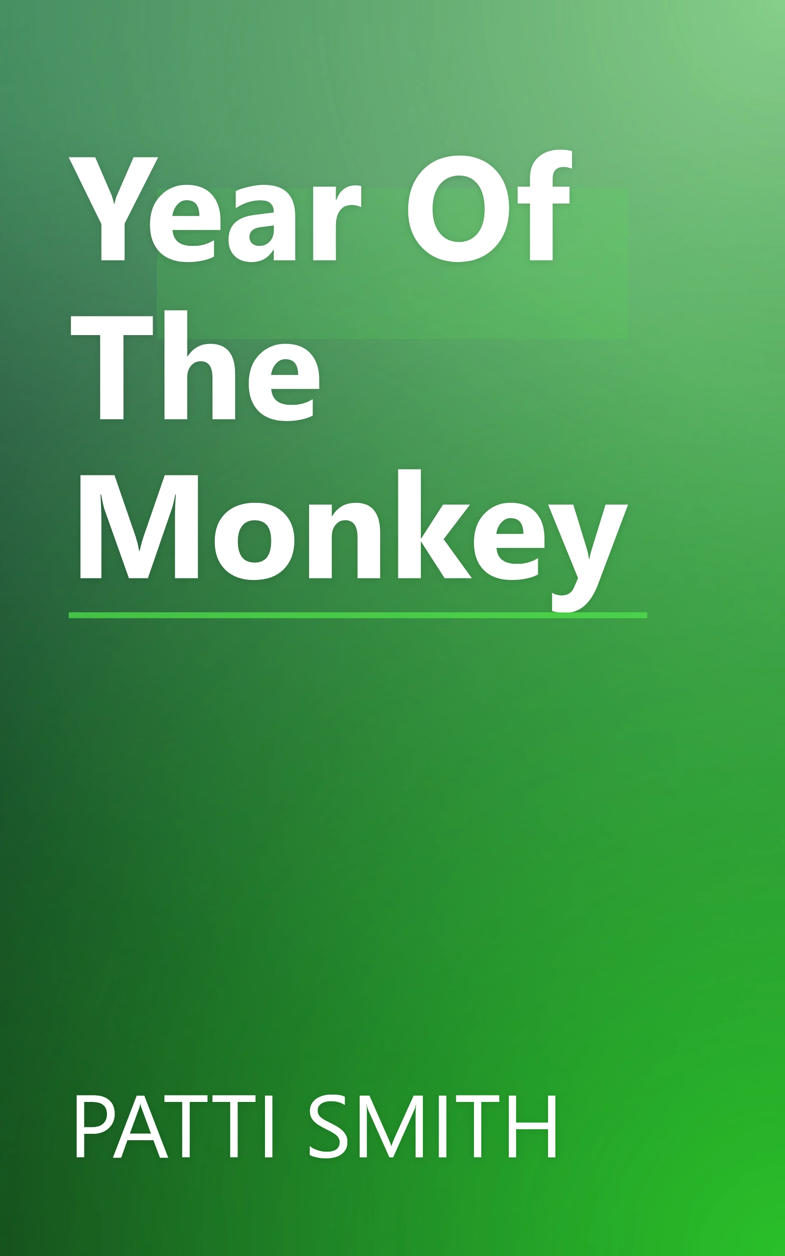 Year Of The Monkey book cover