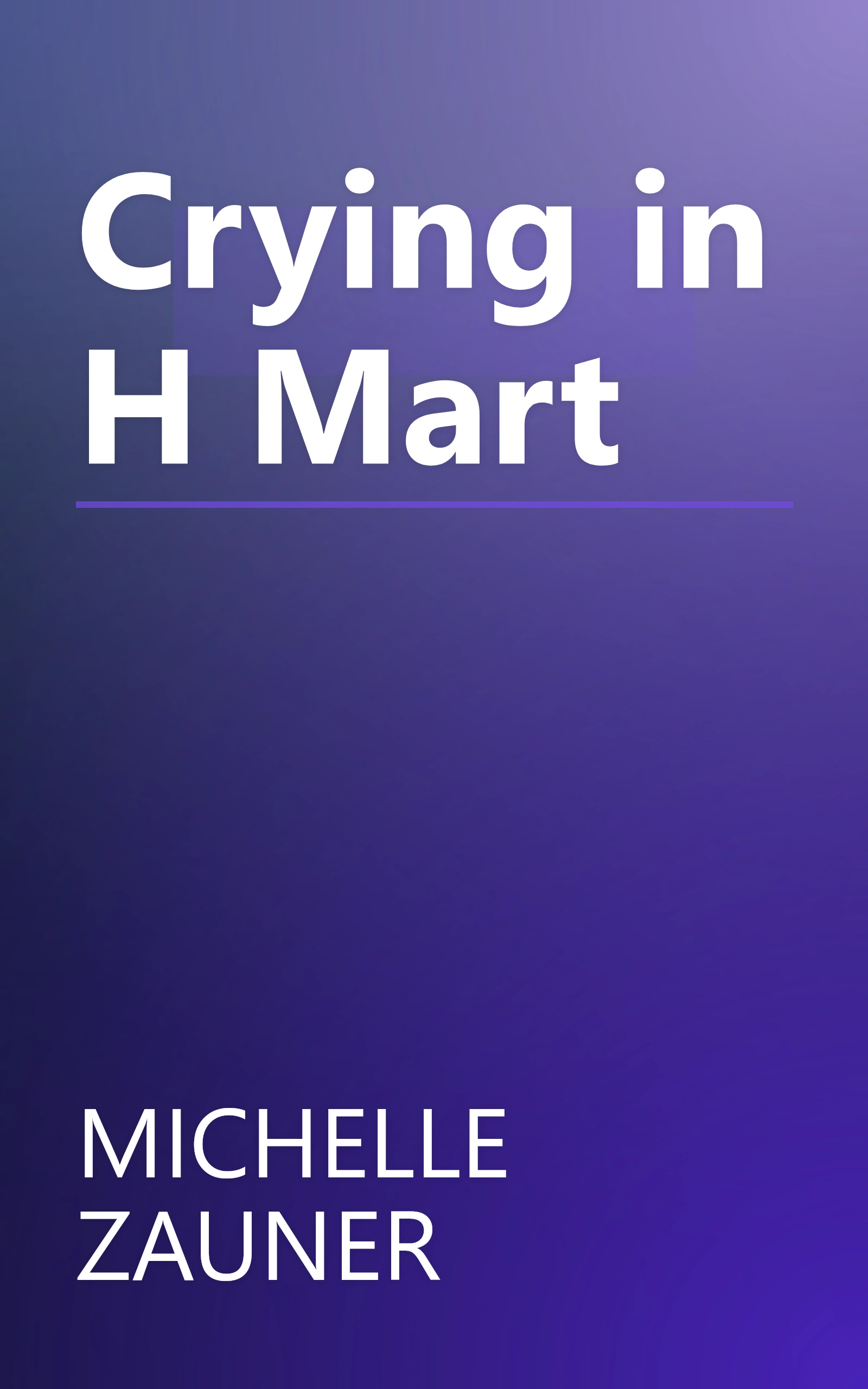 Crying in H Mart book cover