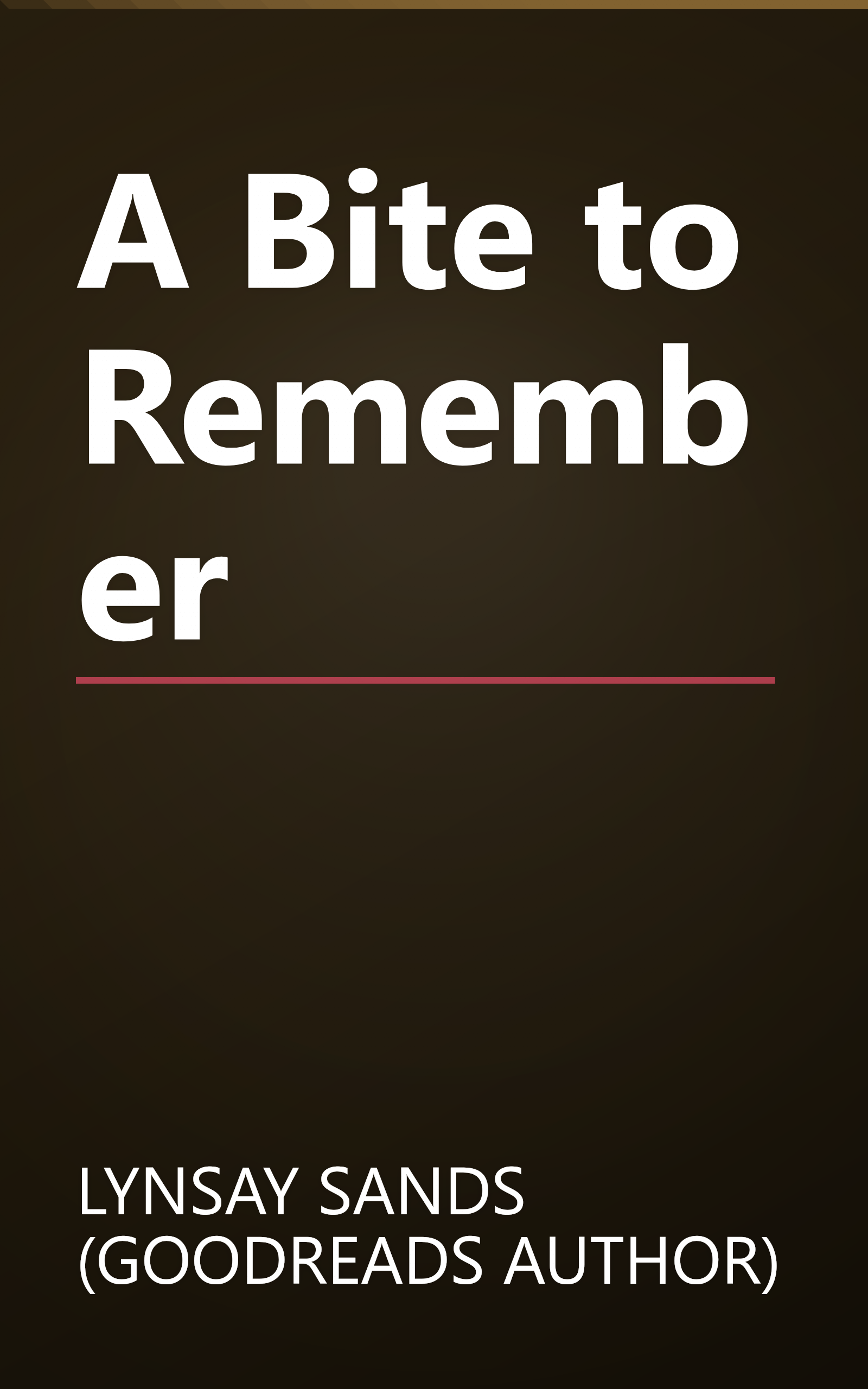 A Bite to Remember book cover