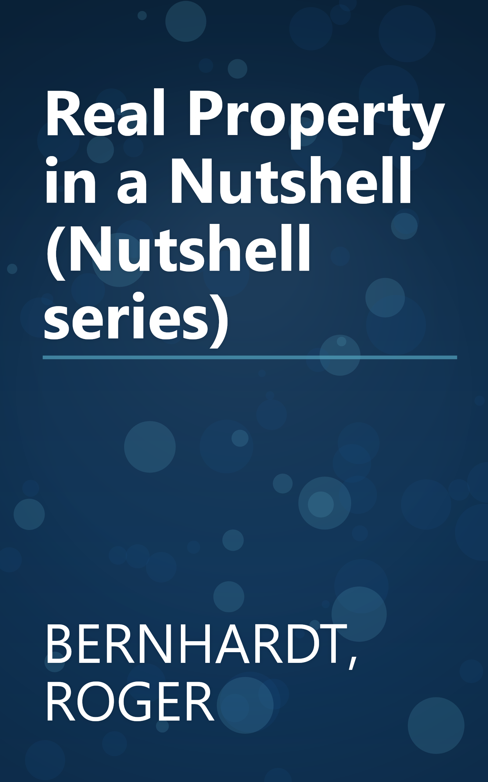 Real Property in a Nutshell (Nutshell series) book cover