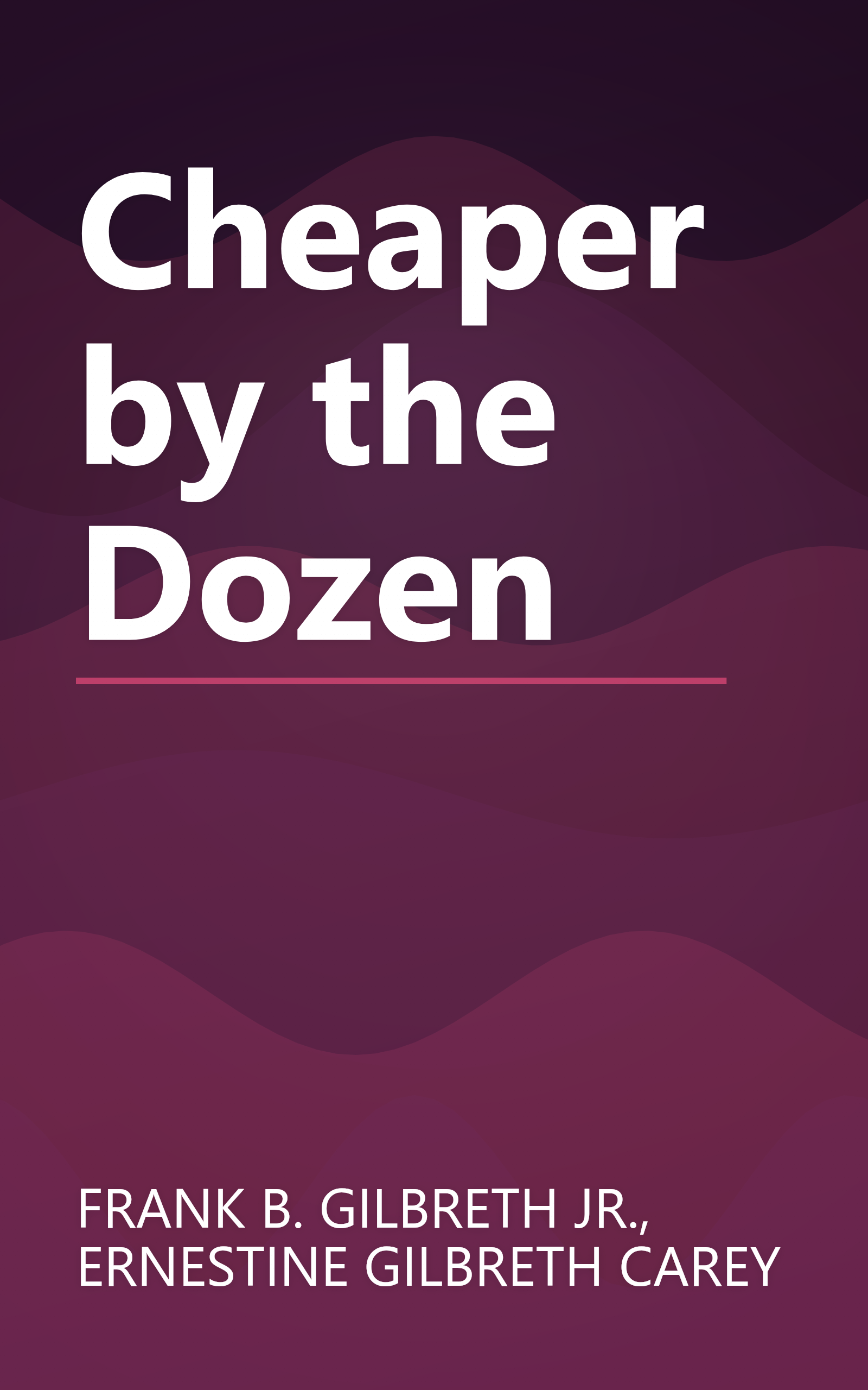 Cheaper by the Dozen book cover