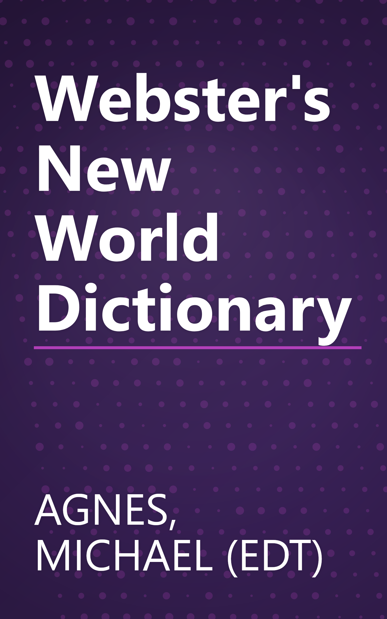 Webster's New World Dictionary book cover