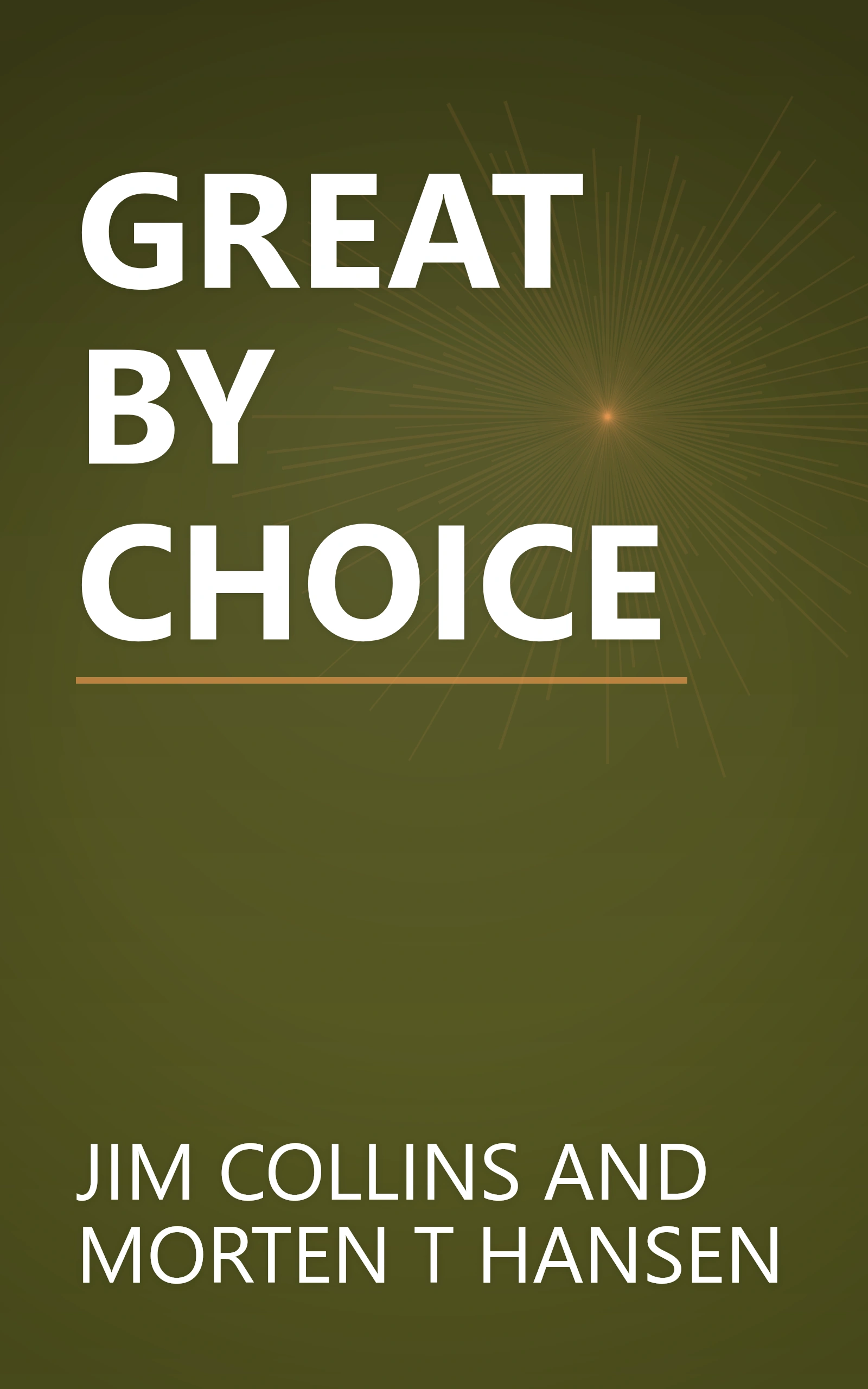 GREAT BY CHOICE book cover