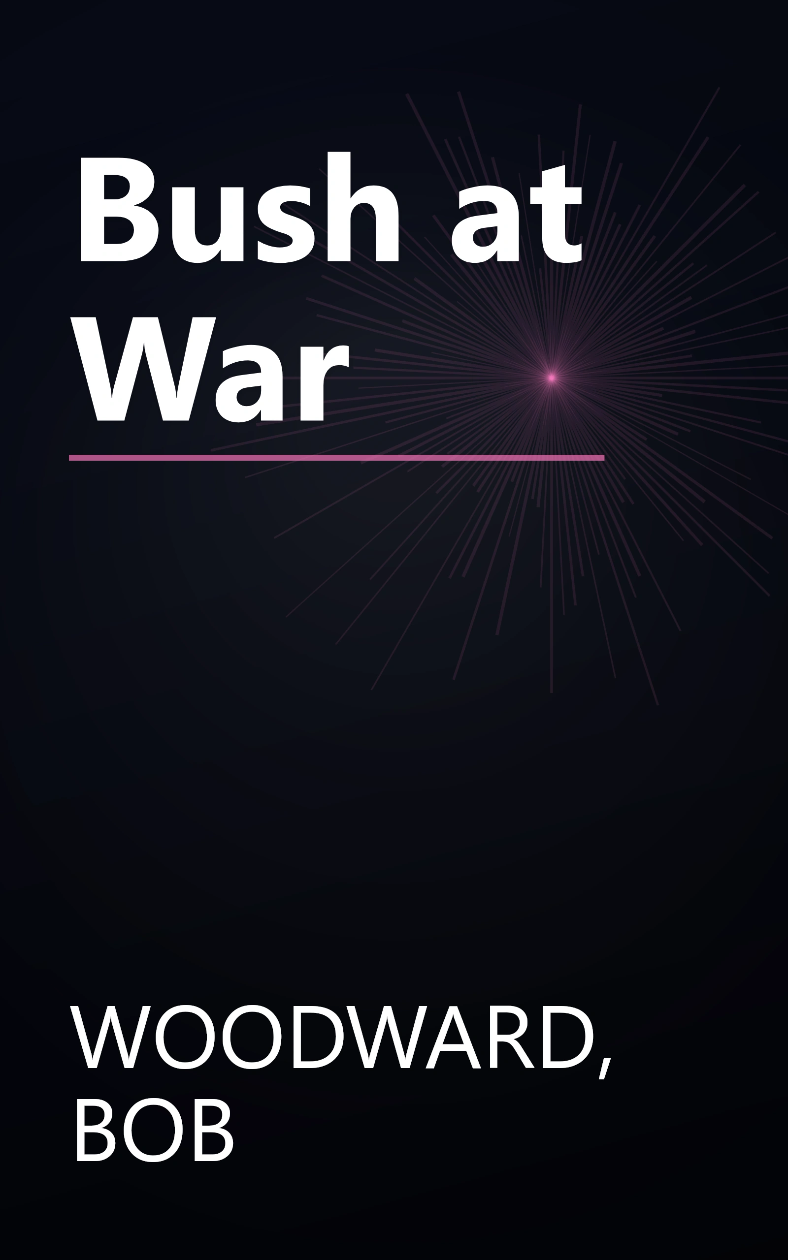 Bush at War book cover