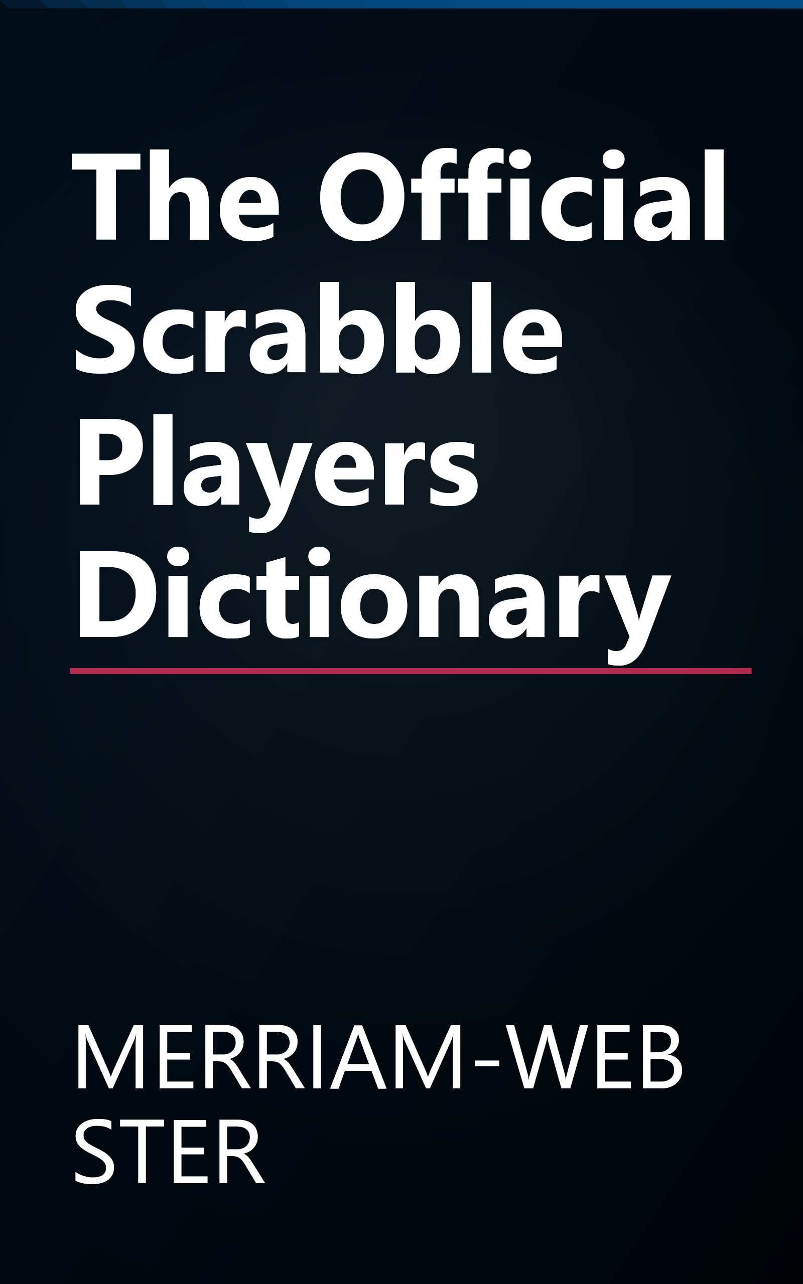 The Official Scrabble Players Dictionary book cover