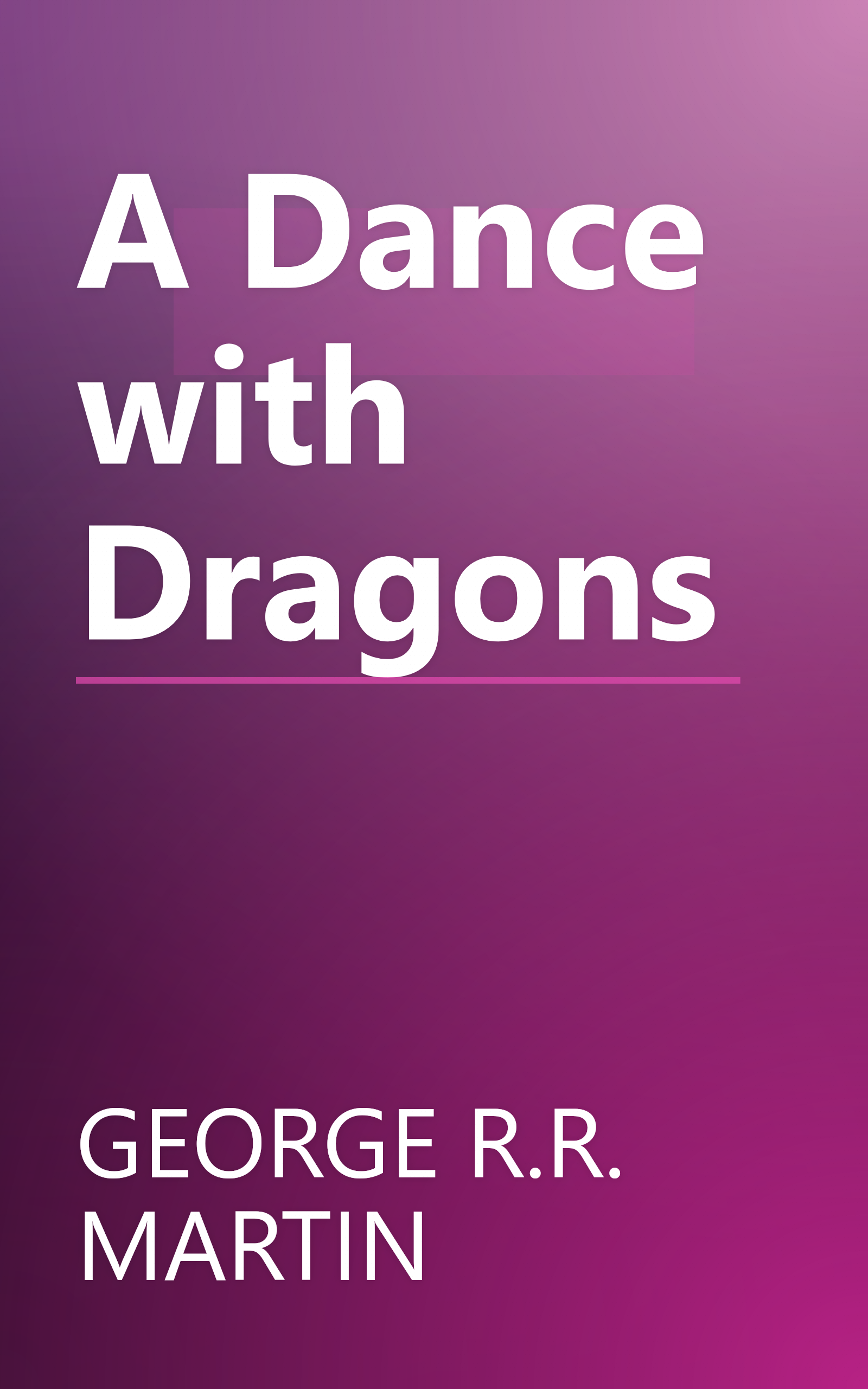 A Dance with Dragons book cover
