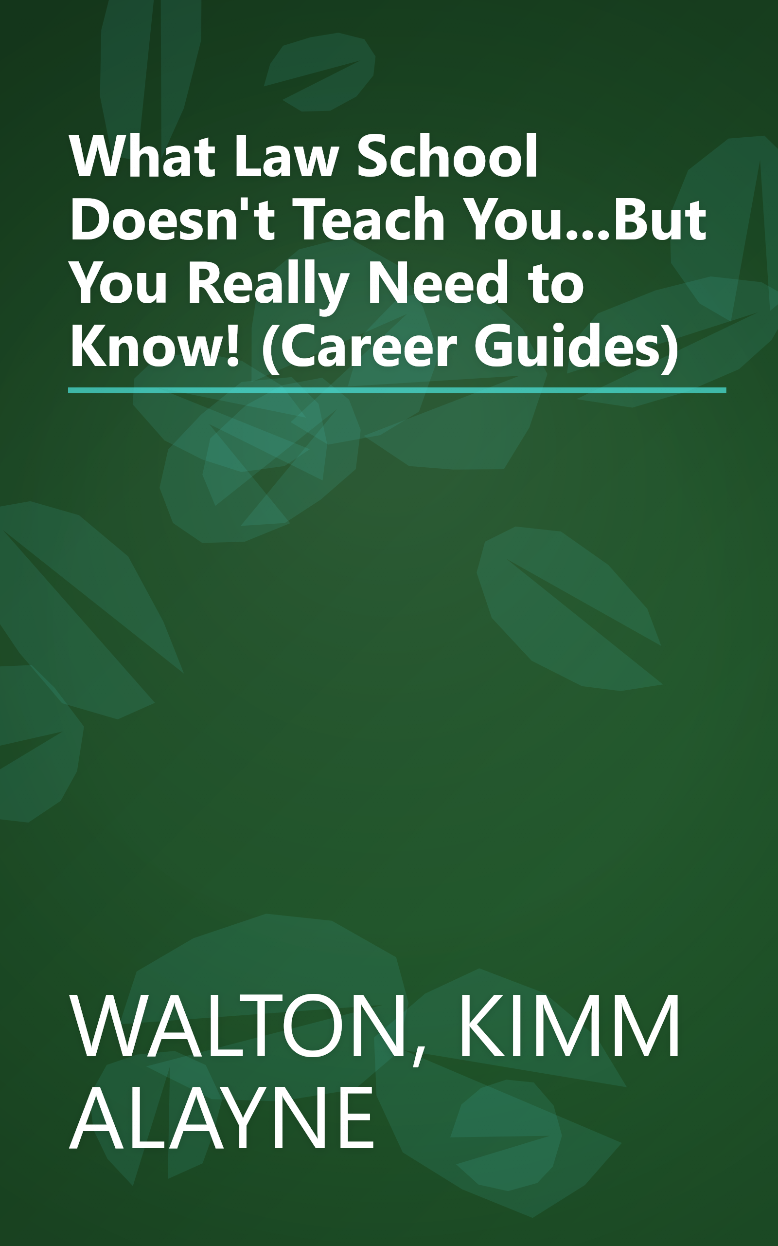 What Law School Doesn't Teach You...But You Really Need to Know! (Career Guides) book cover
