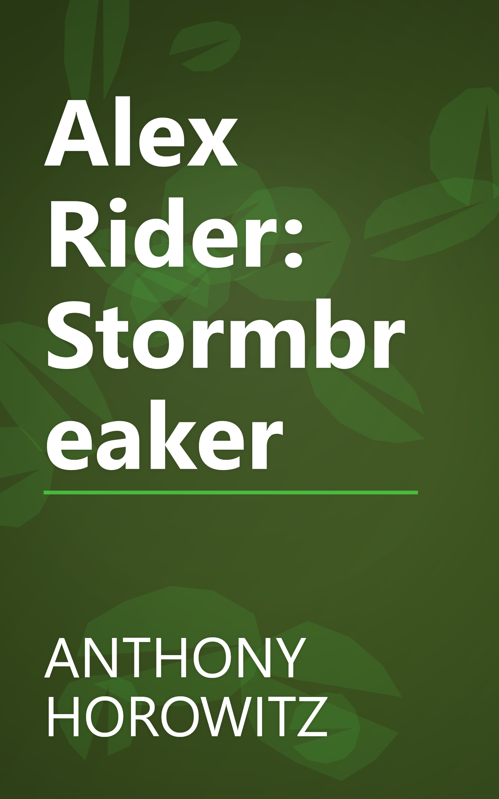 Alex Rider: Stormbreaker book cover