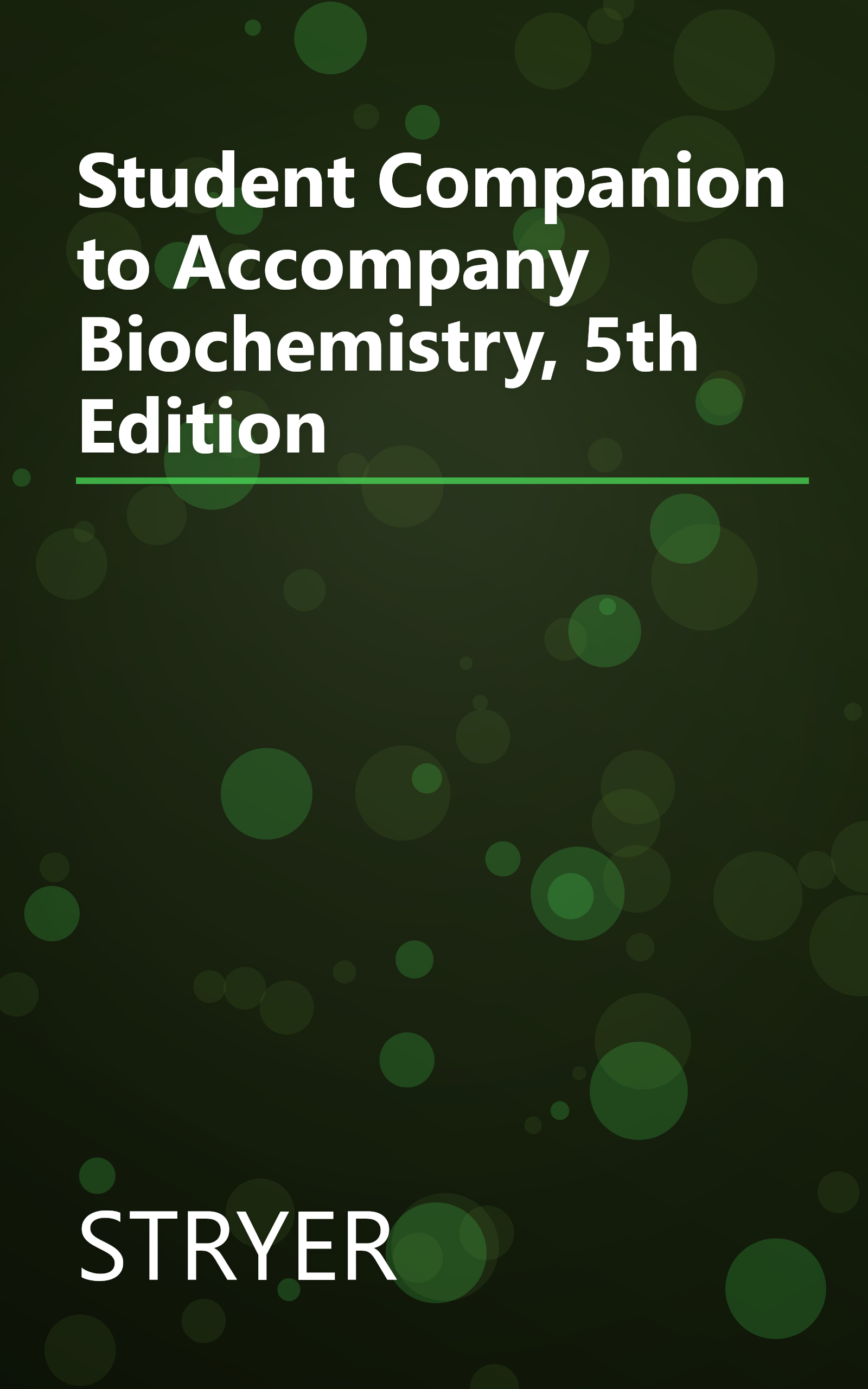 Student Companion to Accompany Biochemistry, 5th Edition book cover