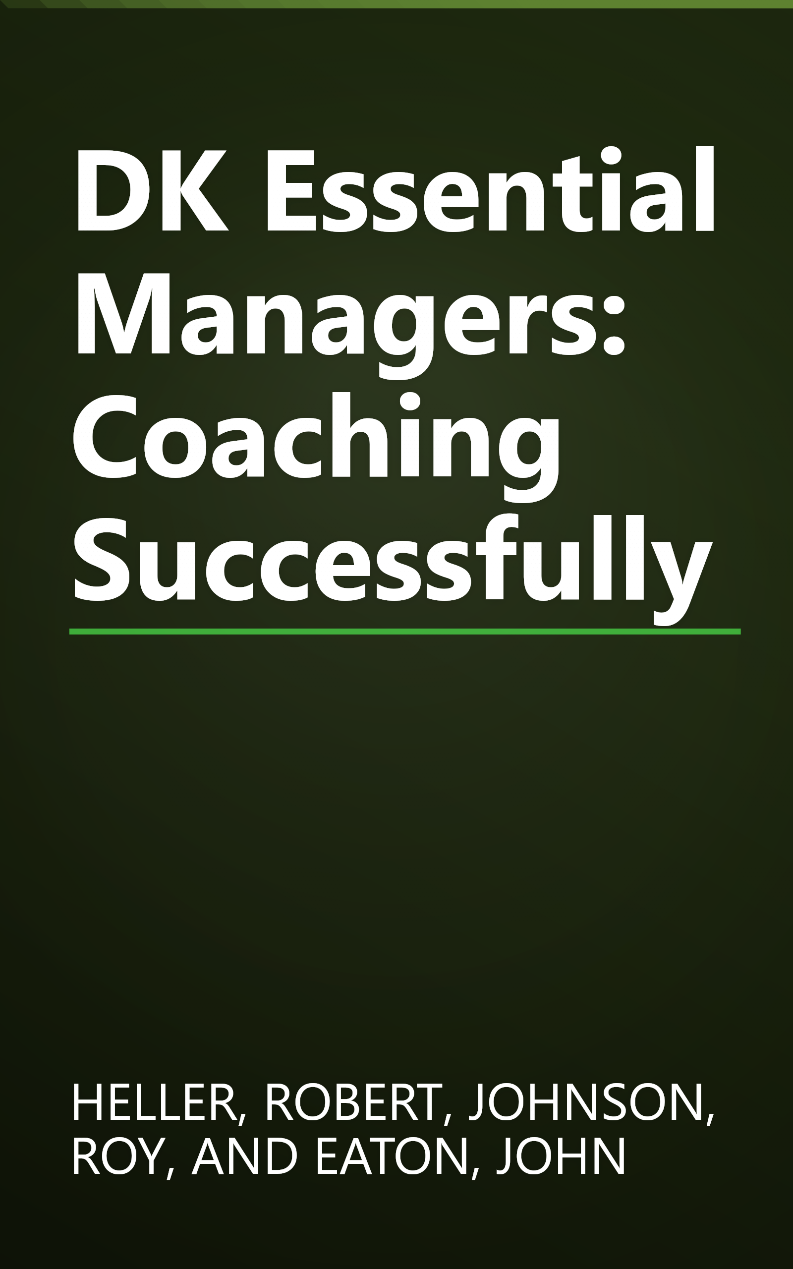 DK Essential Managers: Coaching Successfully book cover