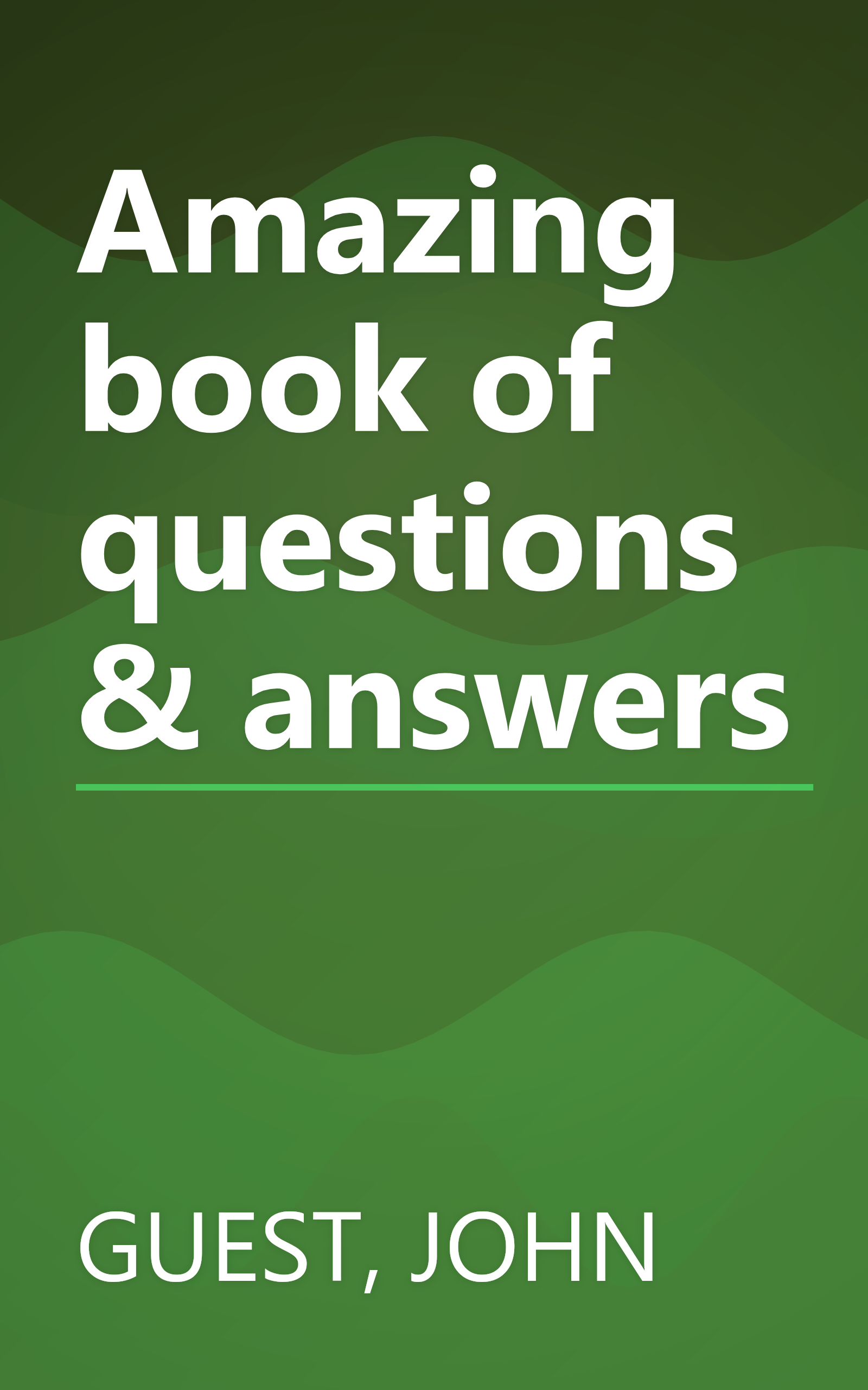 Amazing book of questions & answers book cover