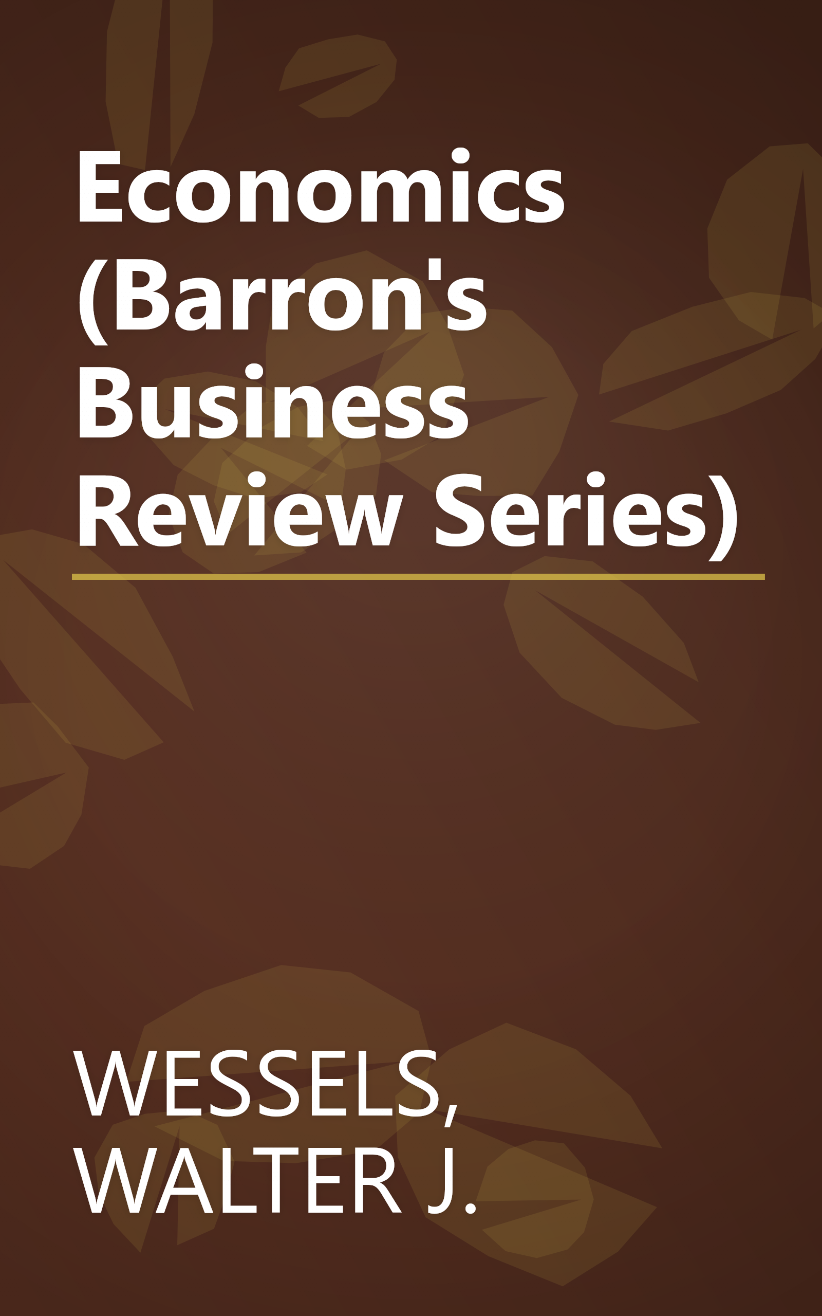 Economics (Barron's Business Review Series) book cover