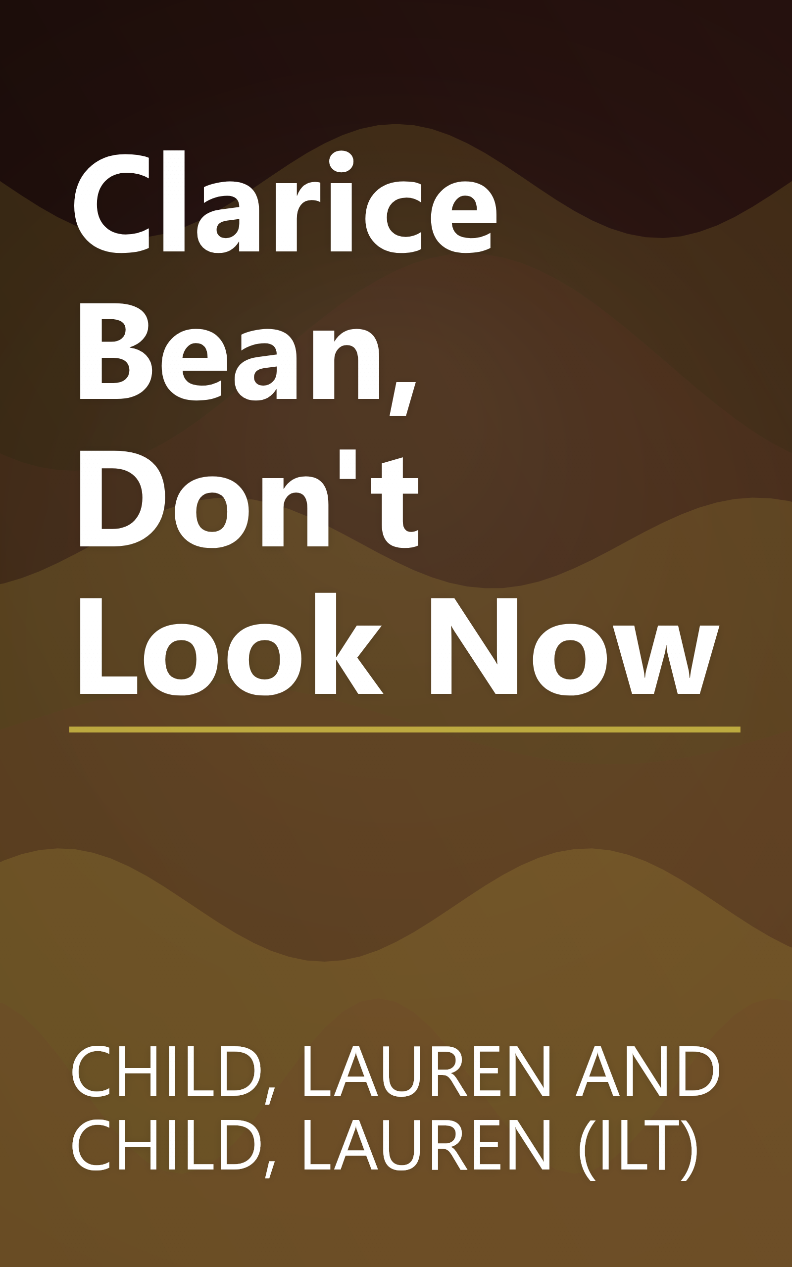 Clarice Bean, Don't Look Now book cover