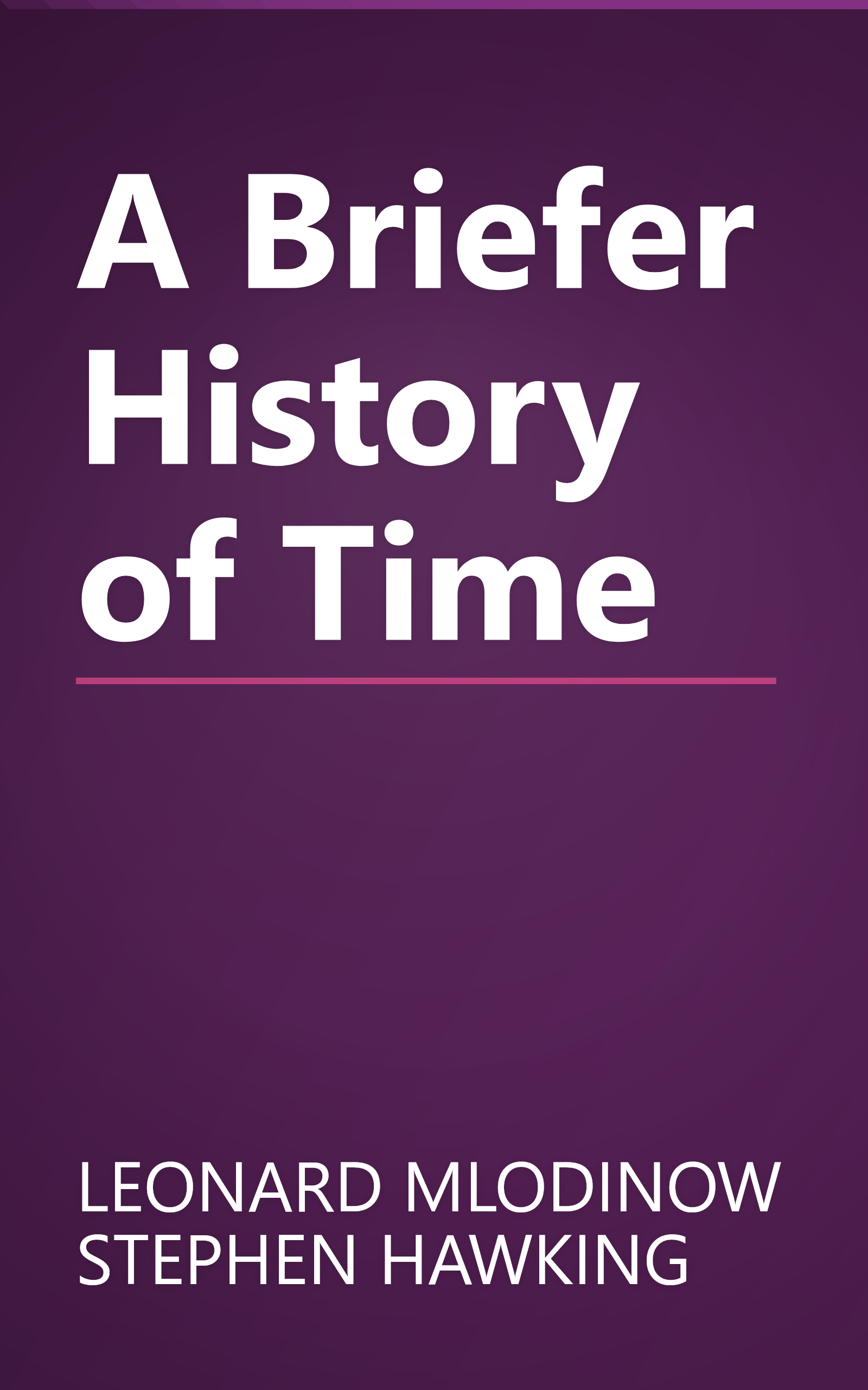 A Briefer History of Time book cover