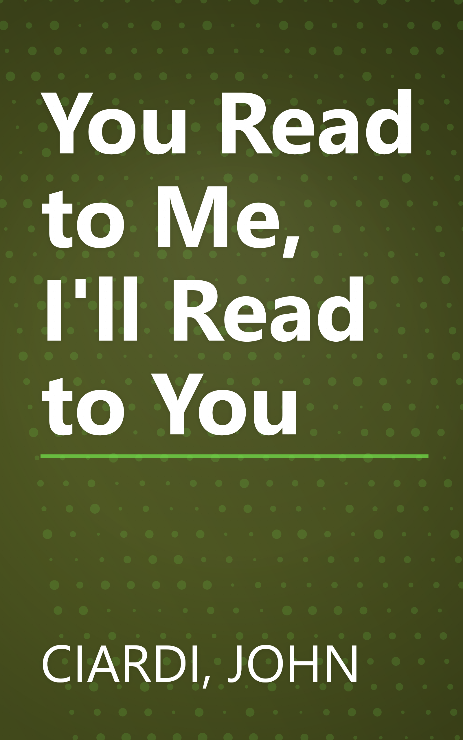 You Read to Me, I'll Read to You book cover