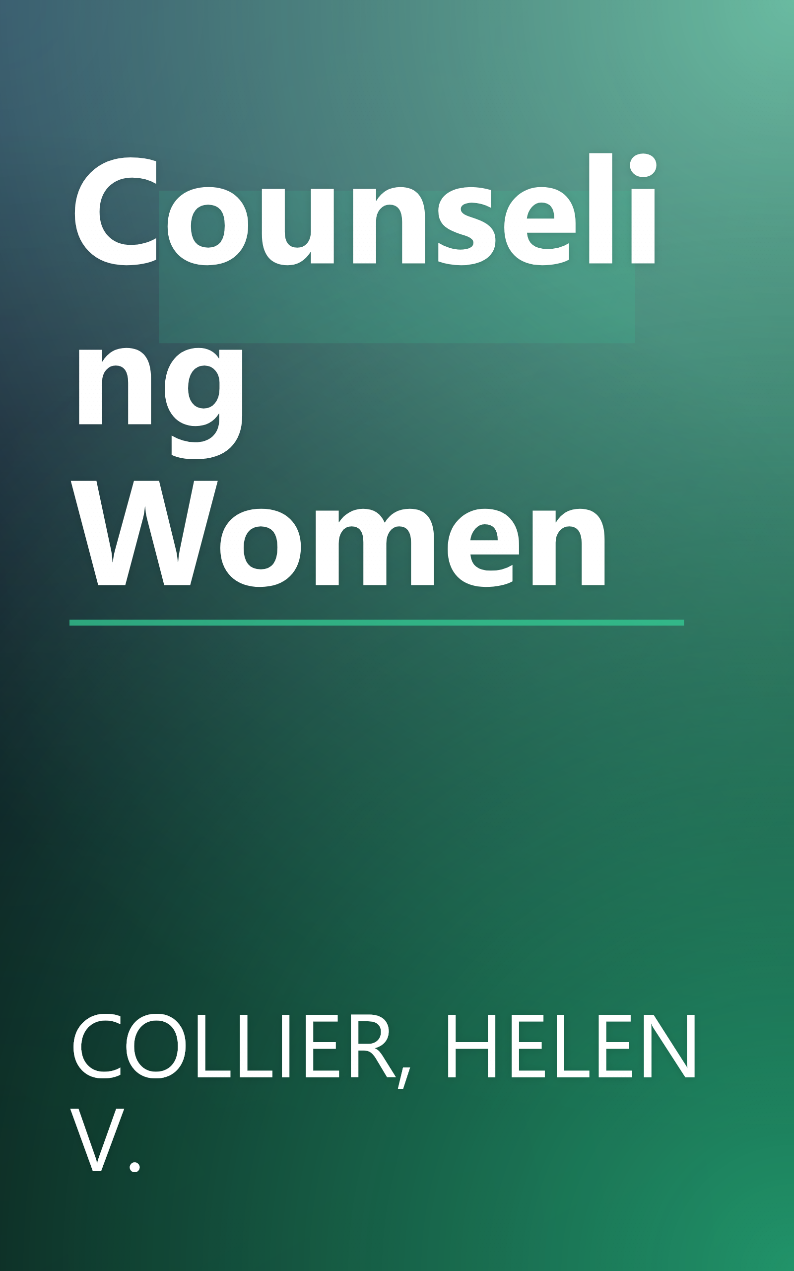 Counseling Women book cover