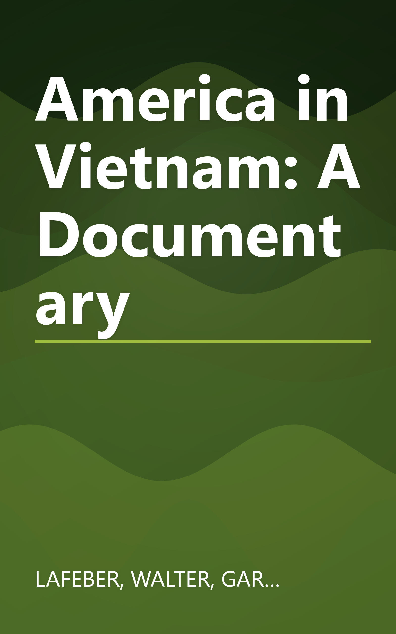 America in Vietnam: A Documentary book cover