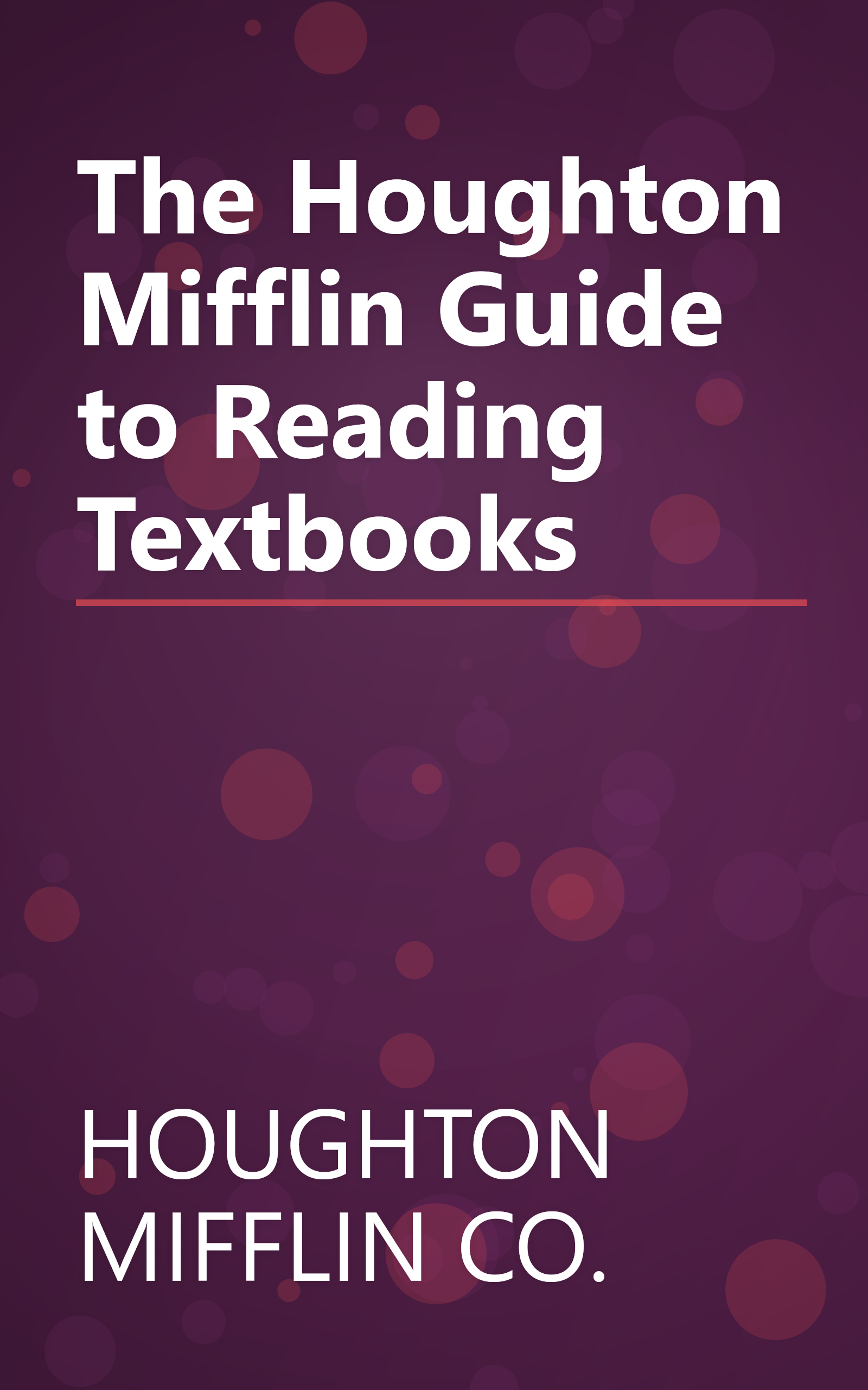 The Houghton Mifflin Guide to Reading Textbooks book cover
