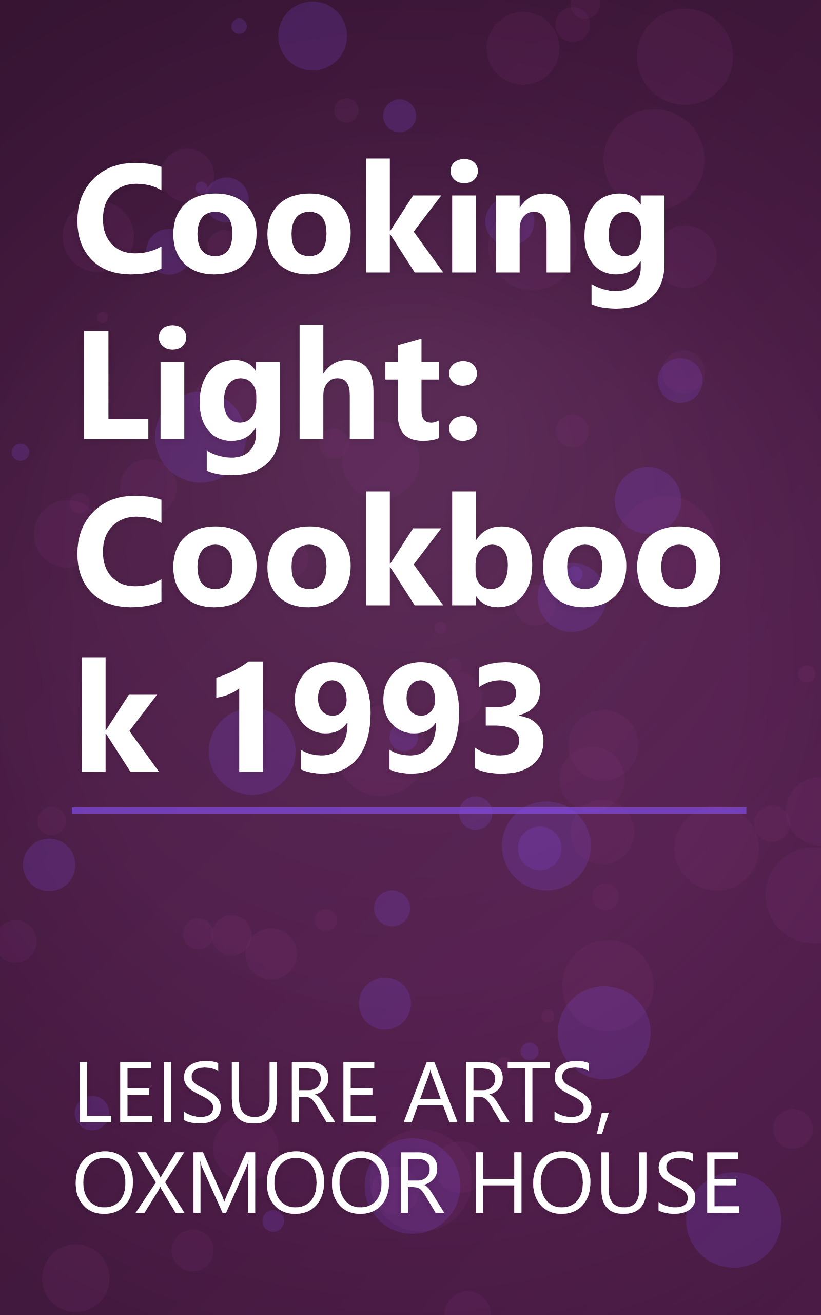 Cooking Light: Cookbook 1993 book cover