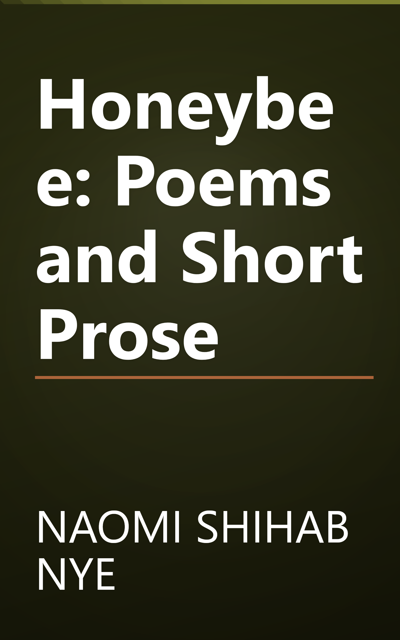 Honeybee: Poems and Short Prose book cover