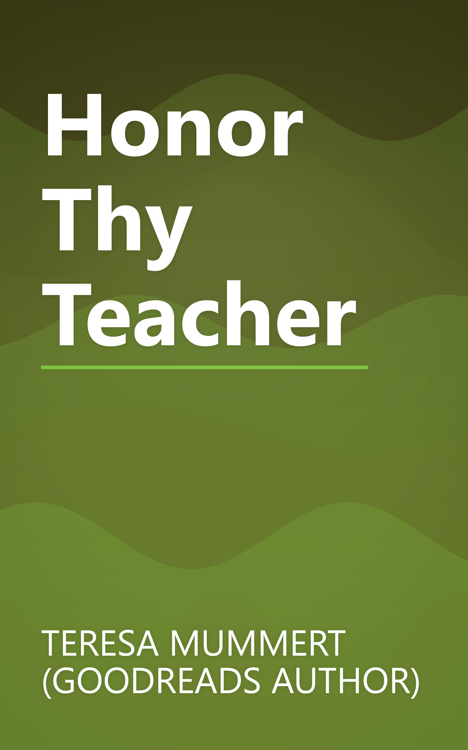 Honor Thy Teacher book cover