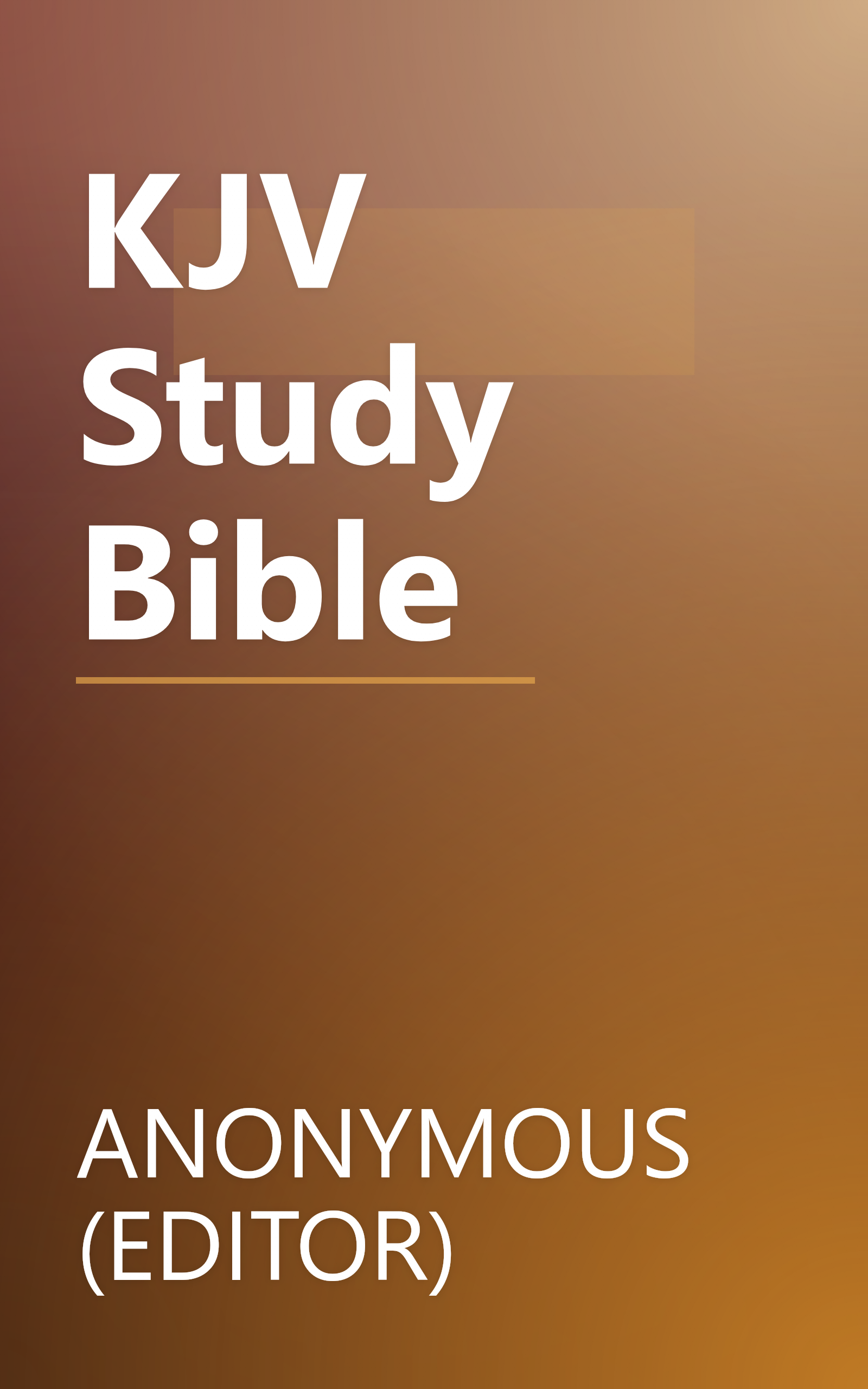 KJV Study Bible book cover