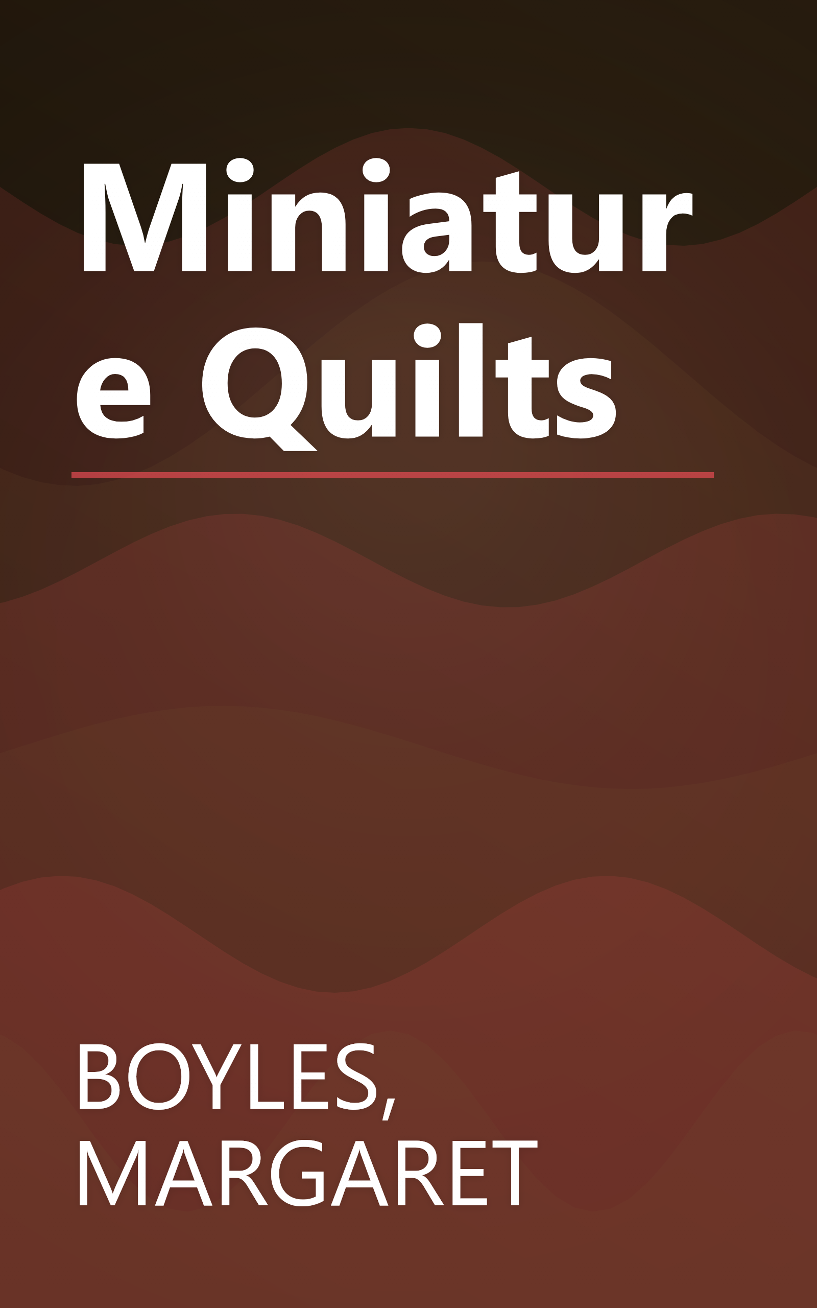 Miniature Quilts book cover