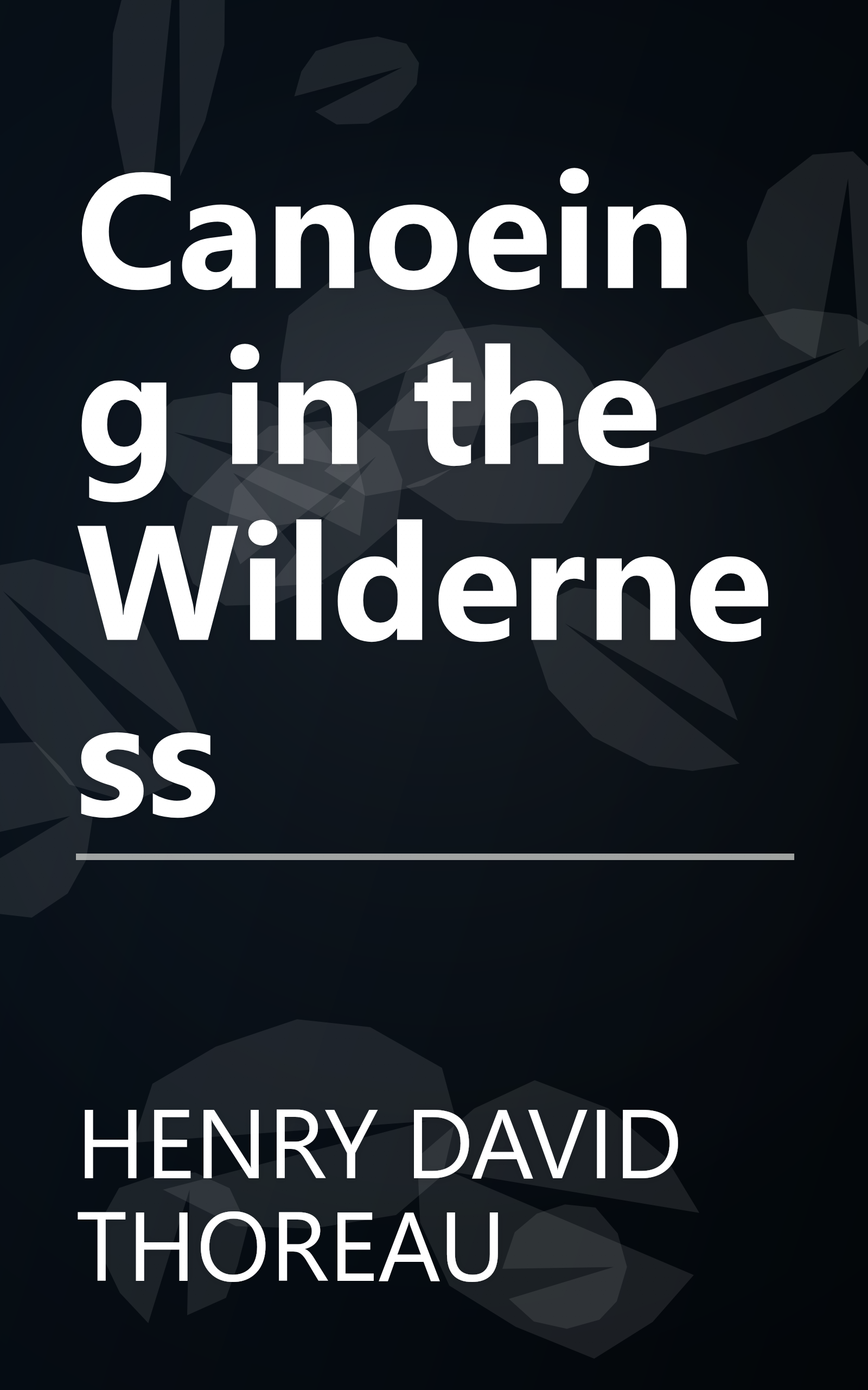 Canoeing in the Wilderness book cover
