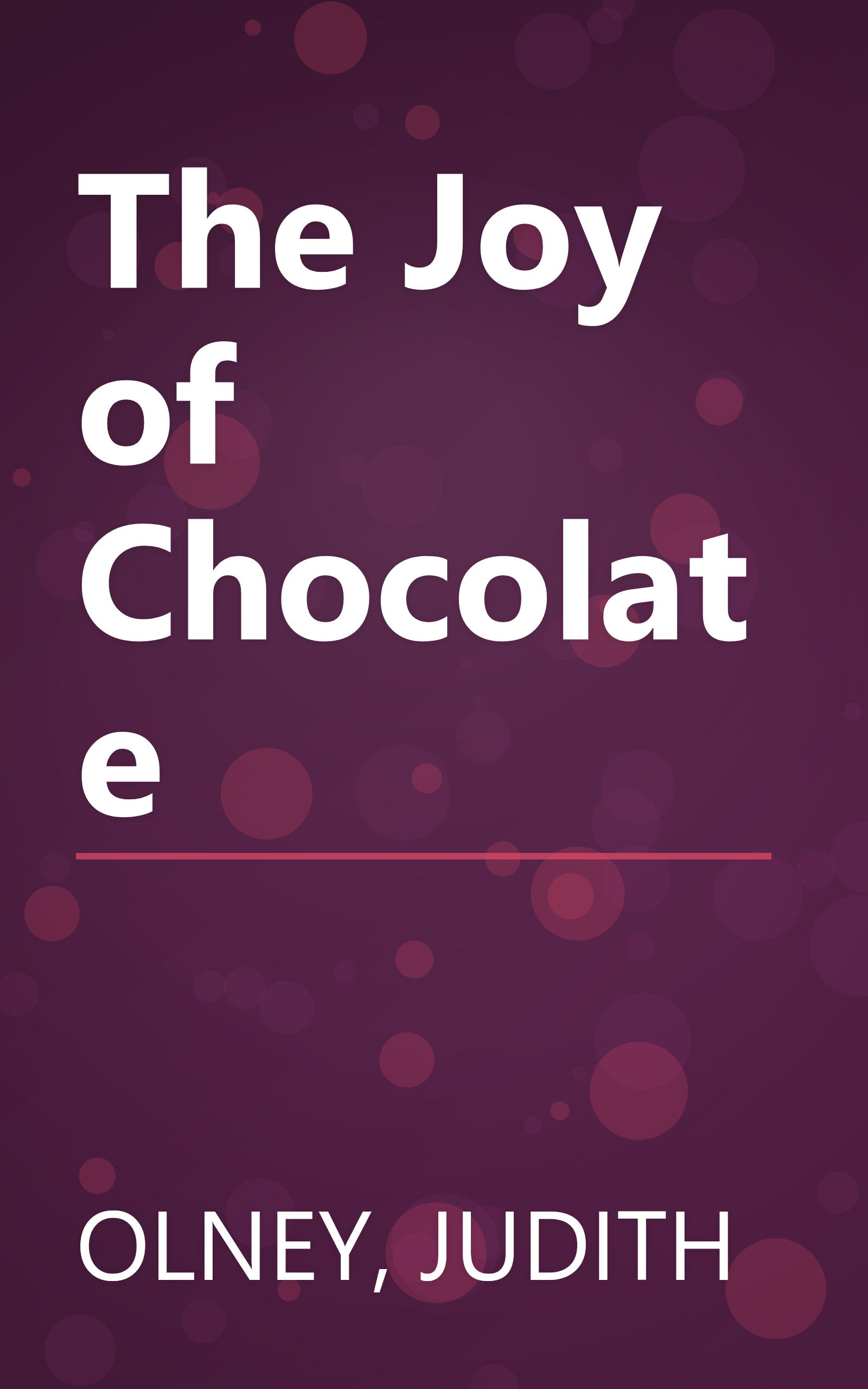 The Joy of Chocolate book cover
