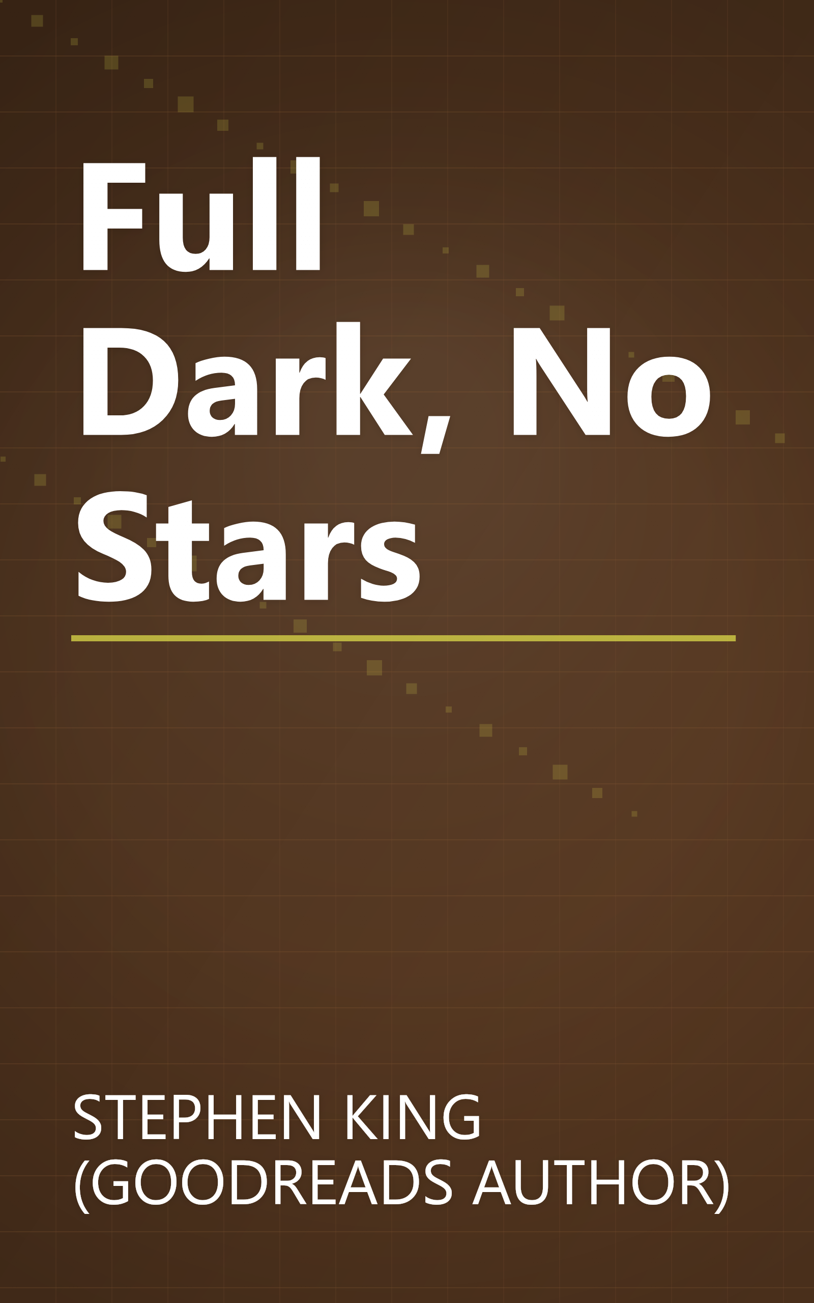 Full Dark, No Stars book cover