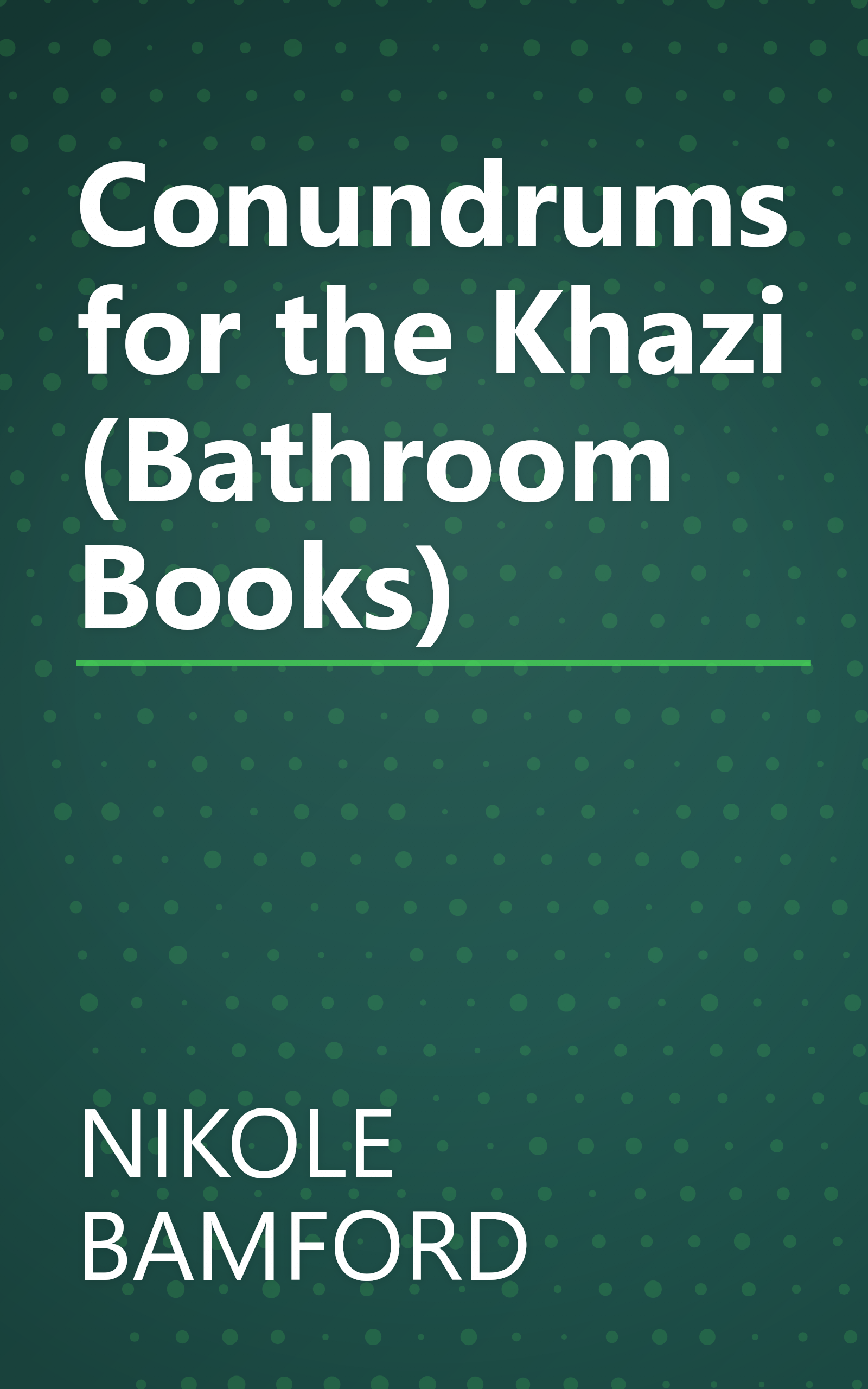 Conundrums for the Khazi (Bathroom Books) book cover