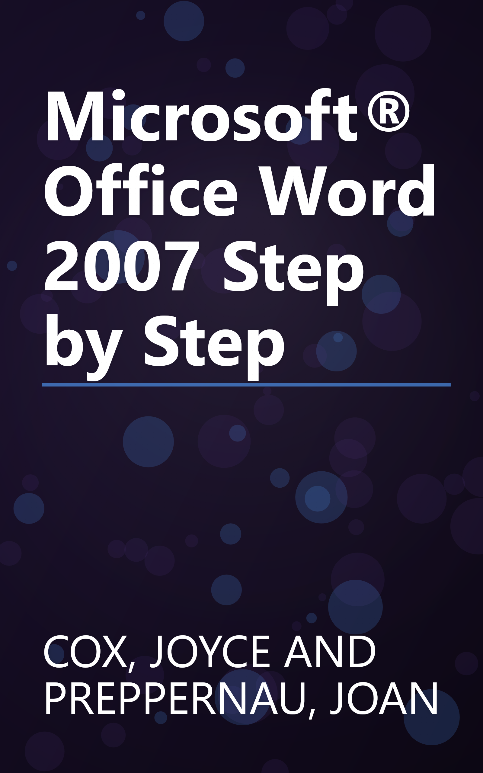 Microsoft® Office Word 2007 Step by Step book cover