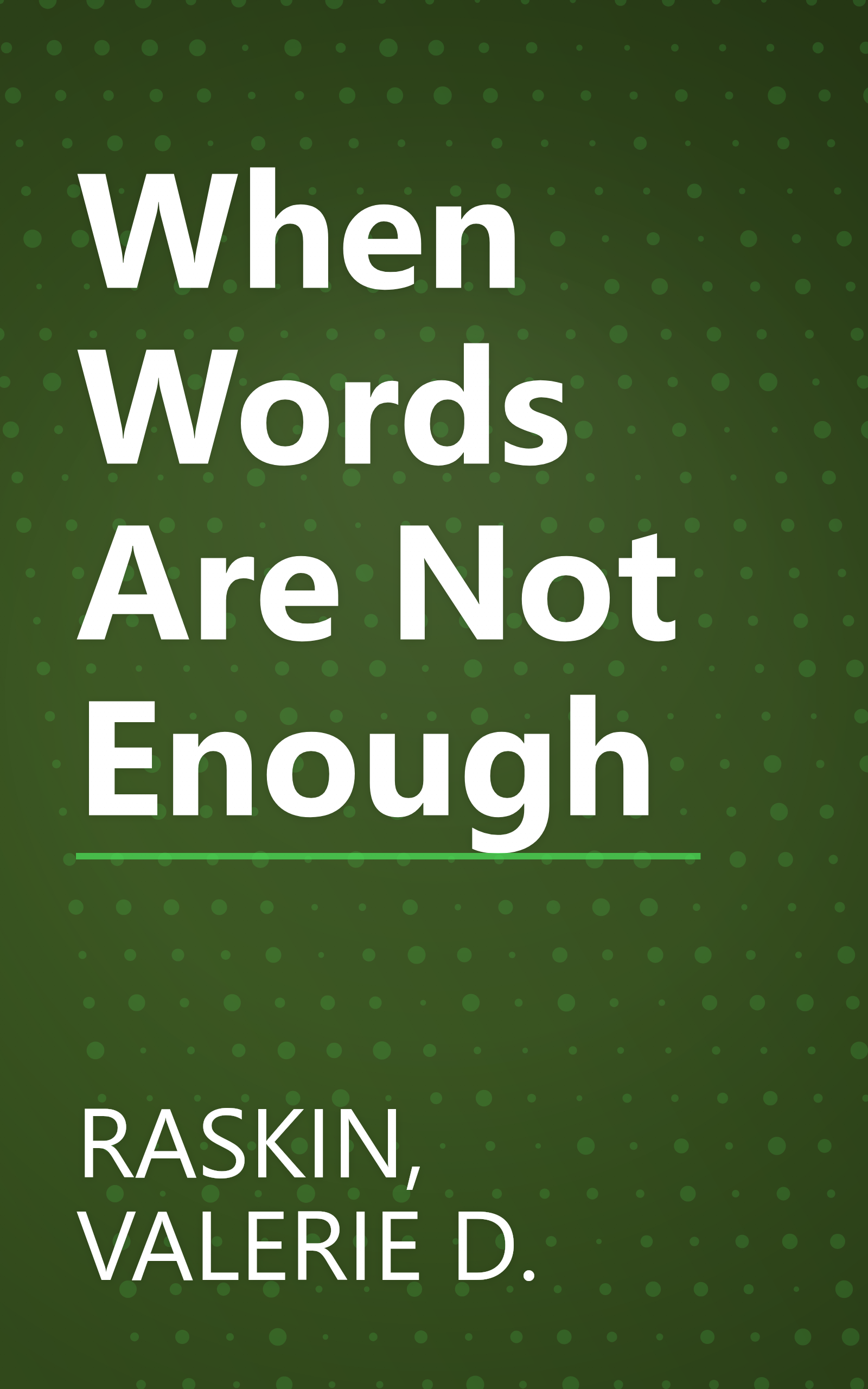 When Words Are Not Enough book cover