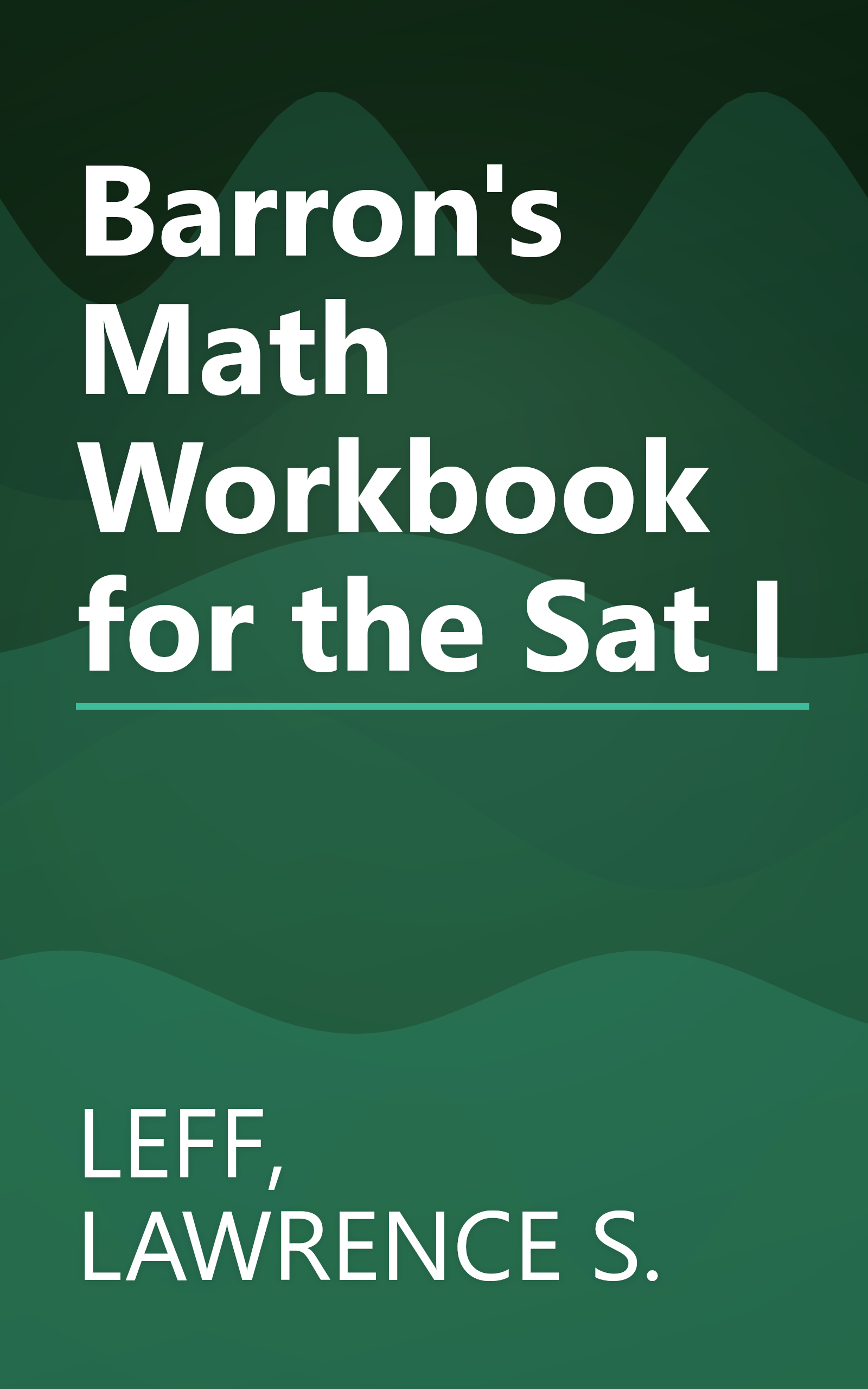 Barron's Math Workbook for the Sat I book cover