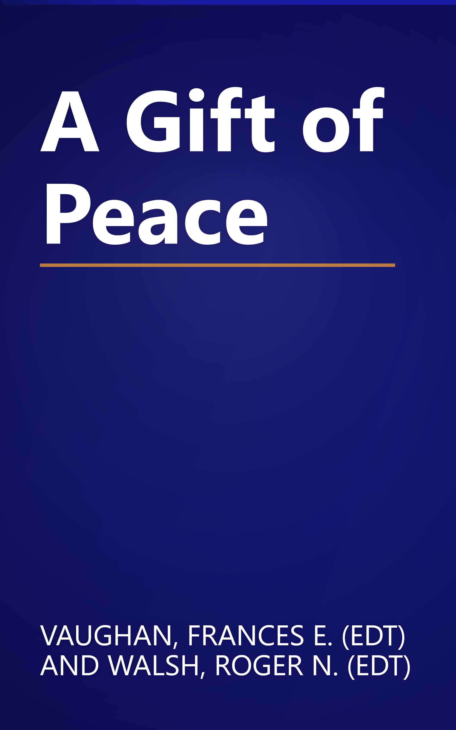 A Gift of Peace book cover