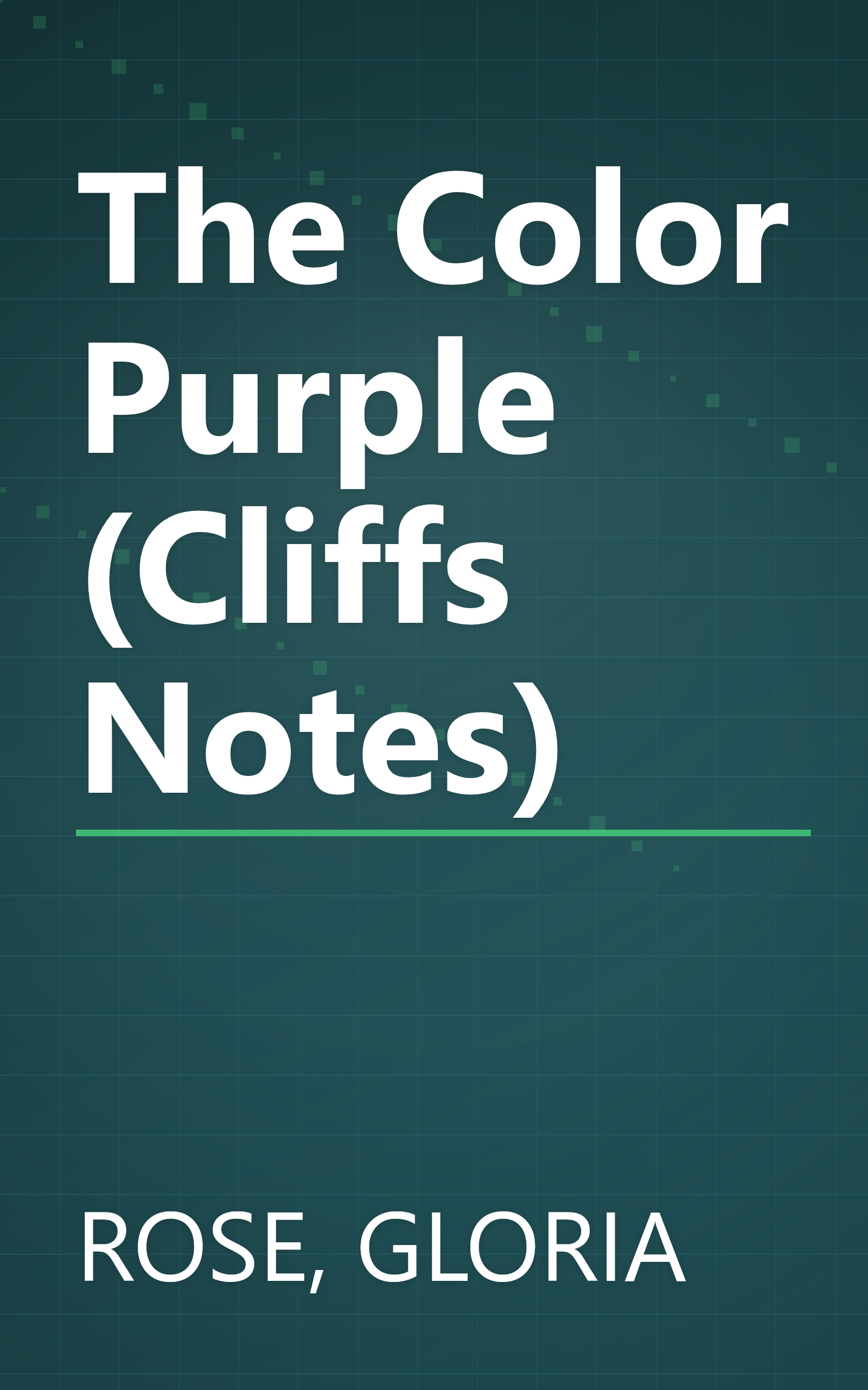 The Color Purple (Cliffs Notes) book cover