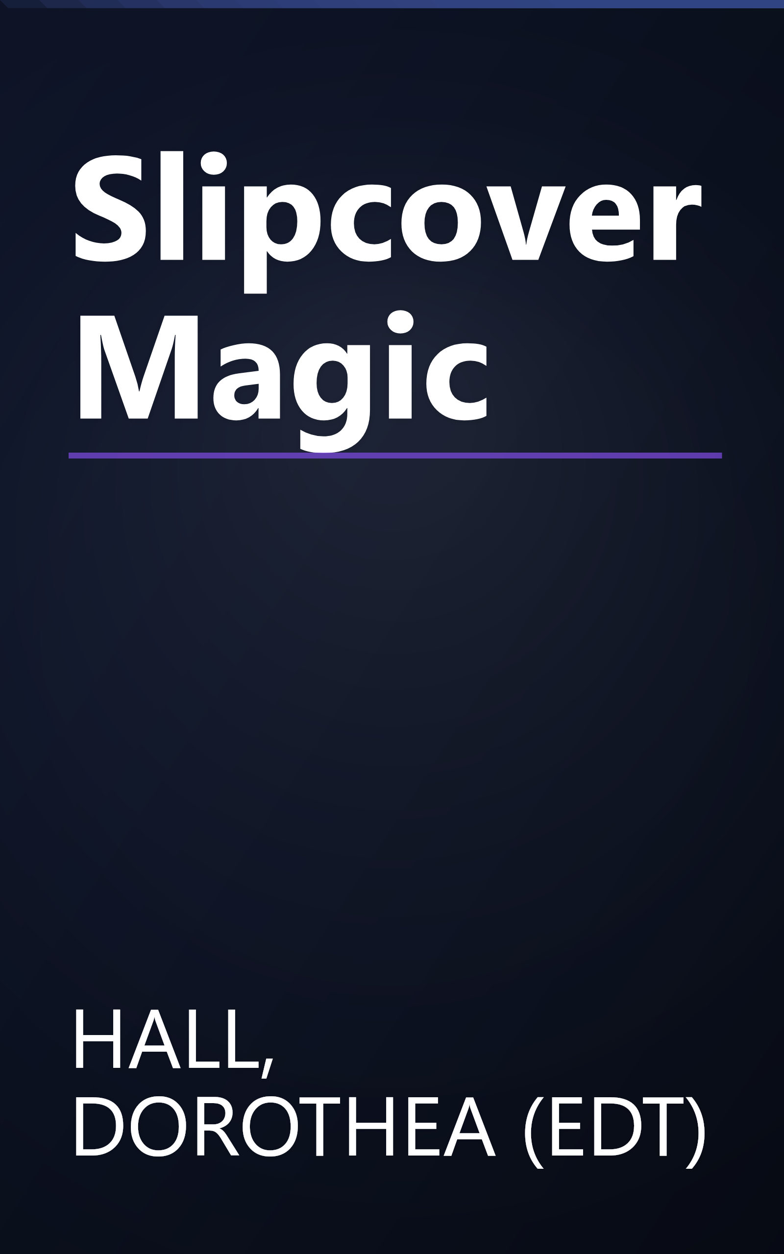 Slipcover Magic book cover