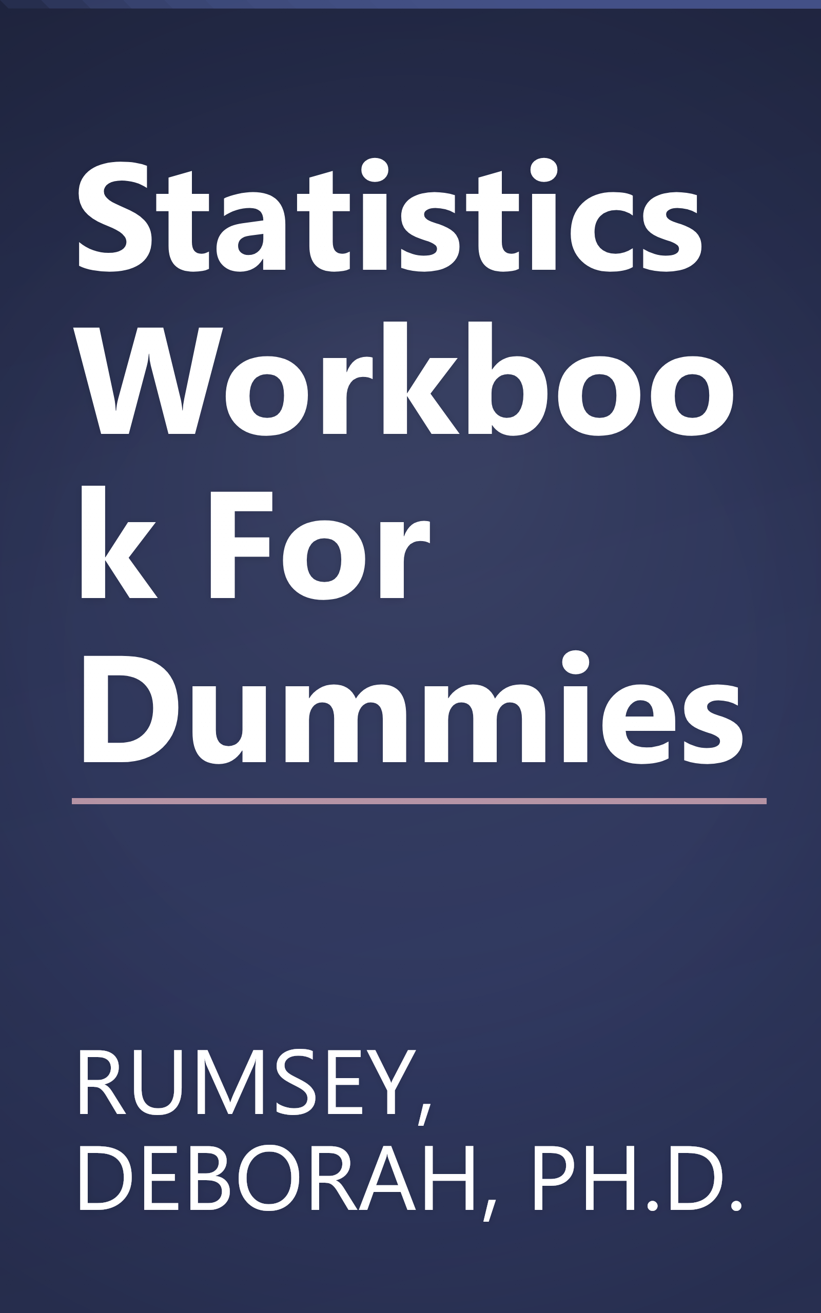 Statistics Workbook For Dummies book cover
