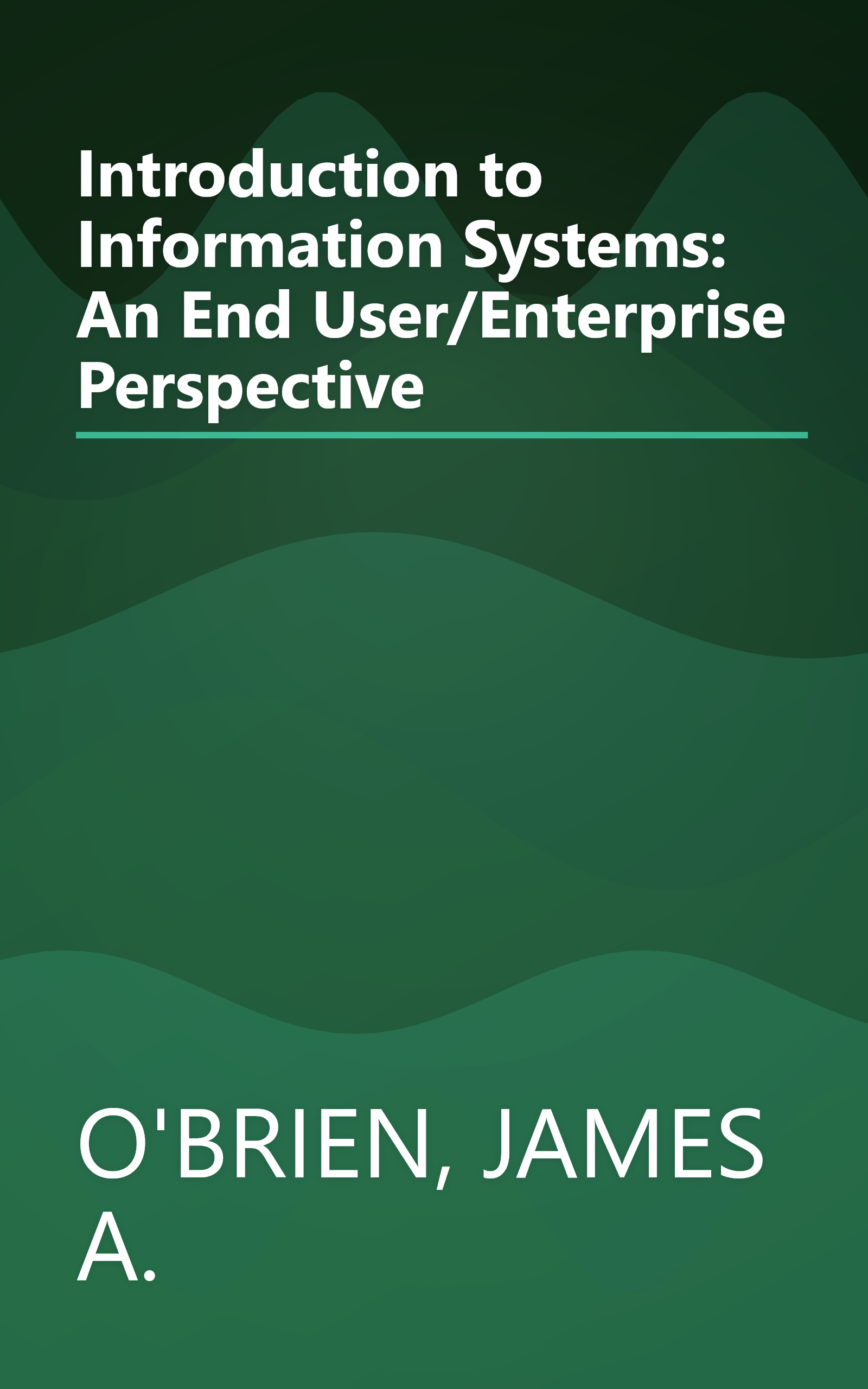 Introduction to Information Systems: An End User/Enterprise Perspective book cover