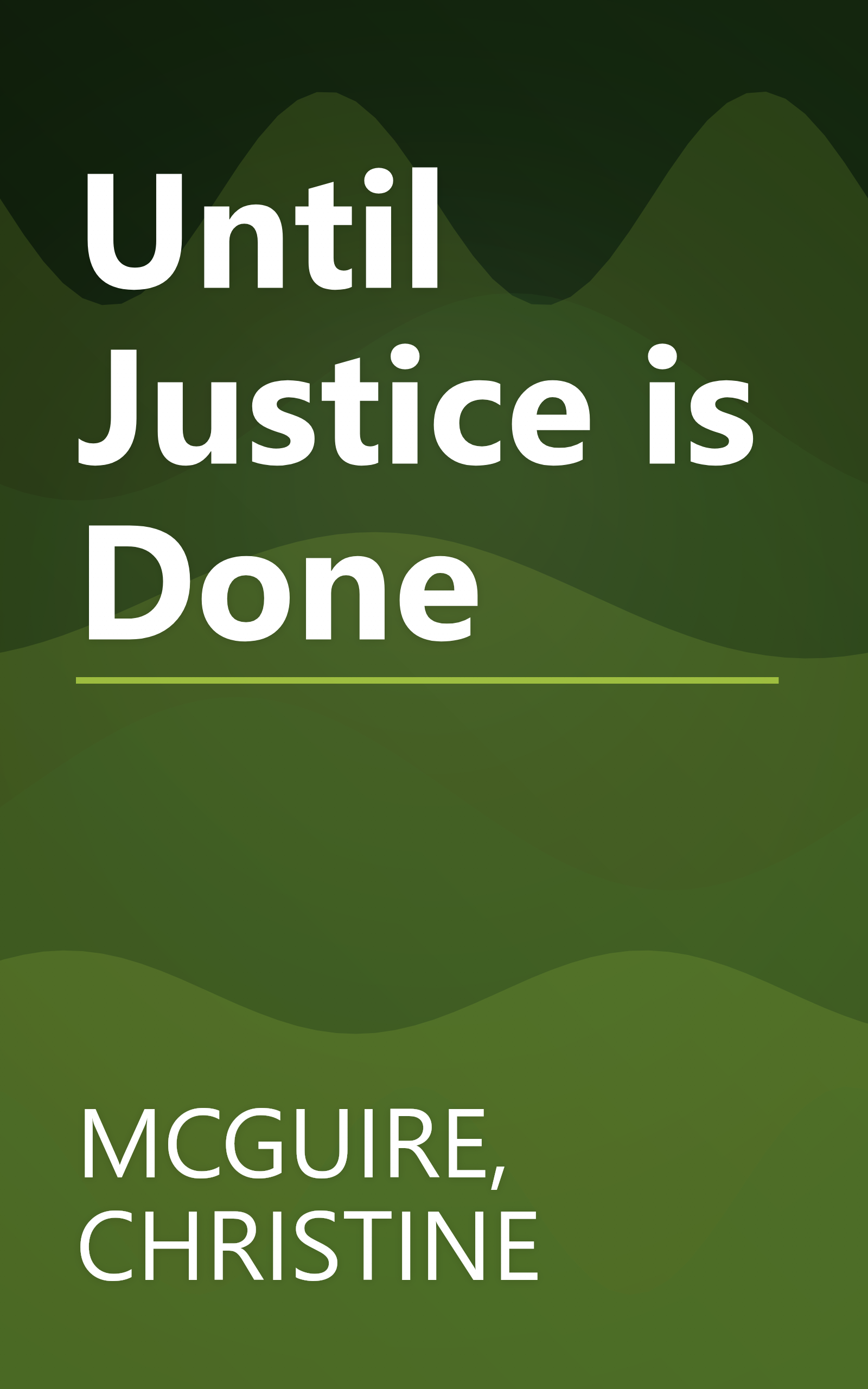 Until Justice is Done book cover