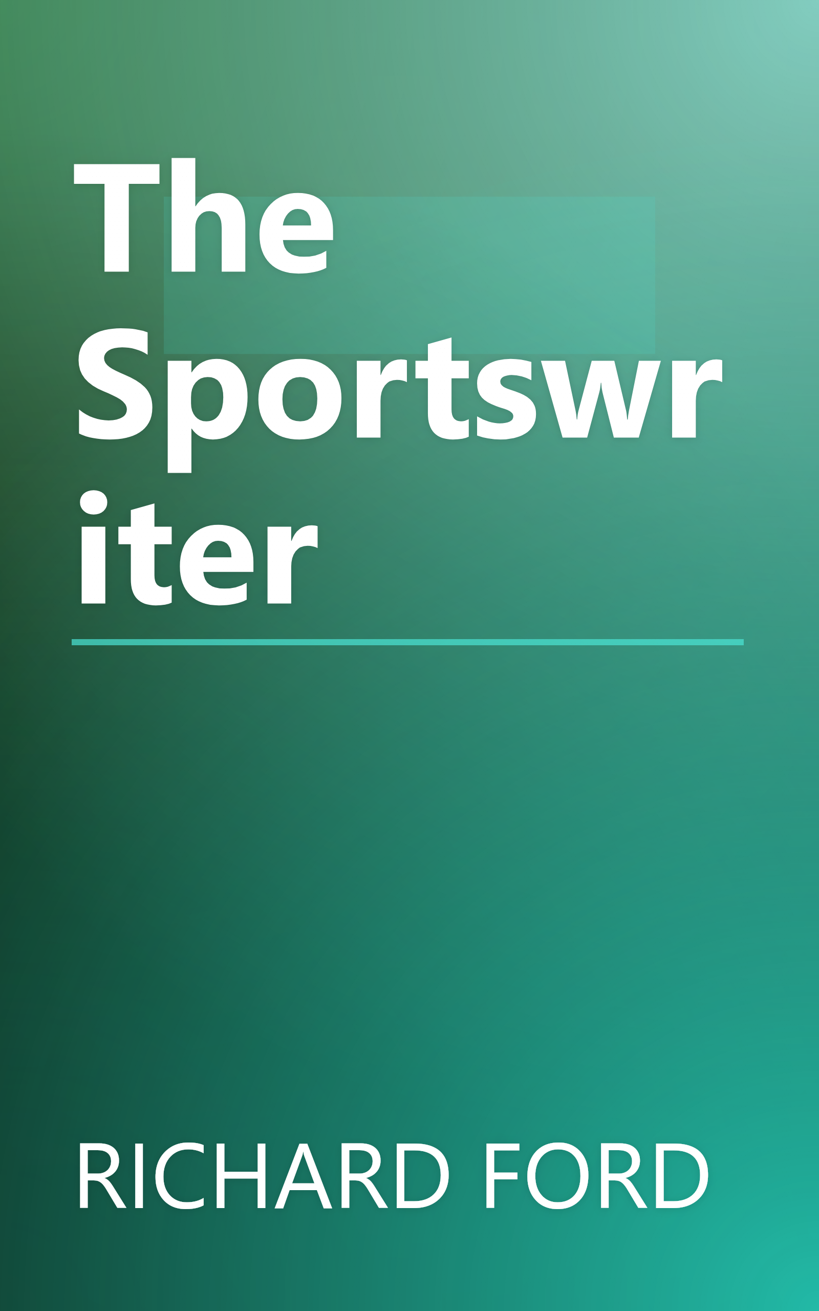 The Sportswriter book cover