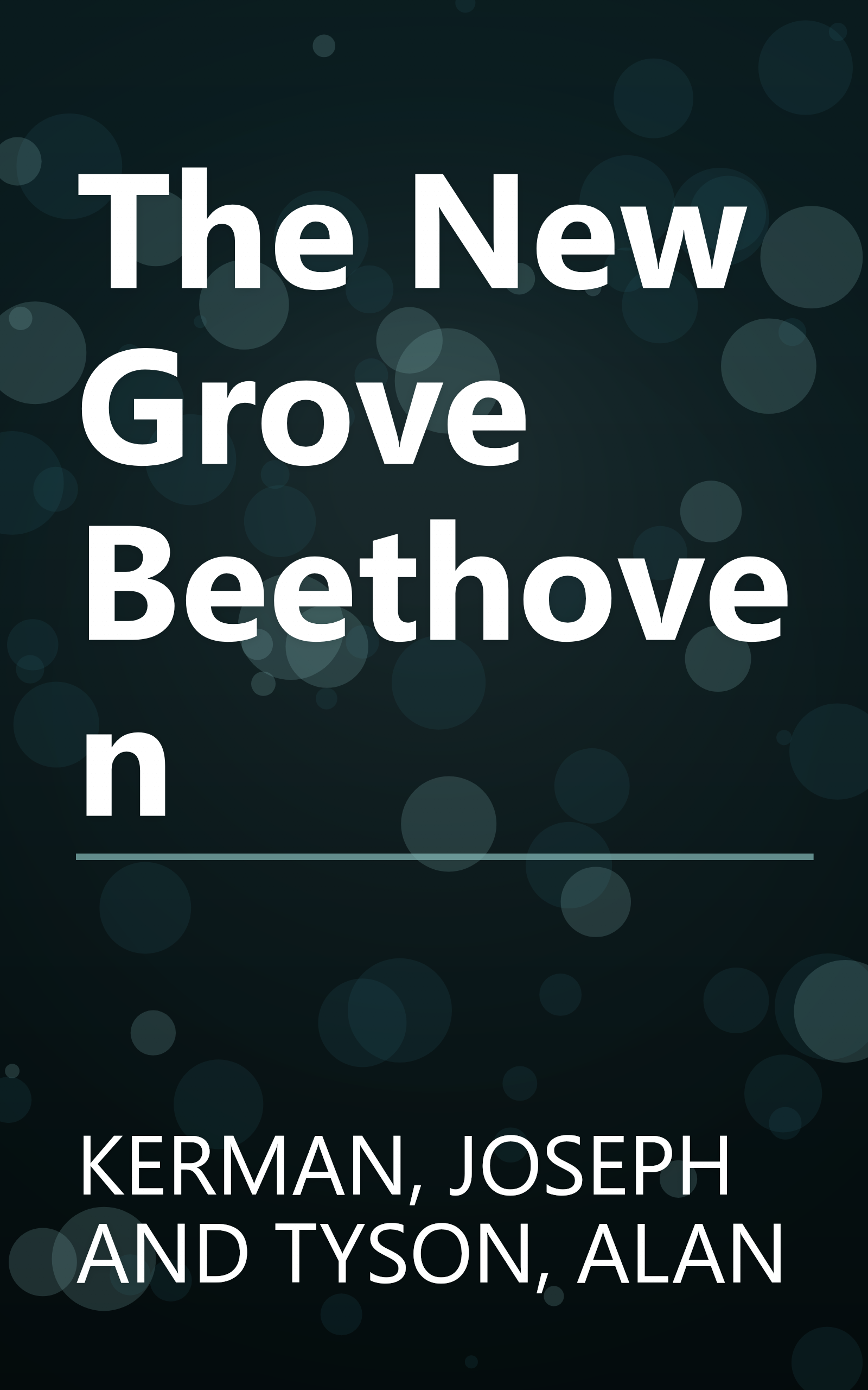 The New Grove Beethoven book cover