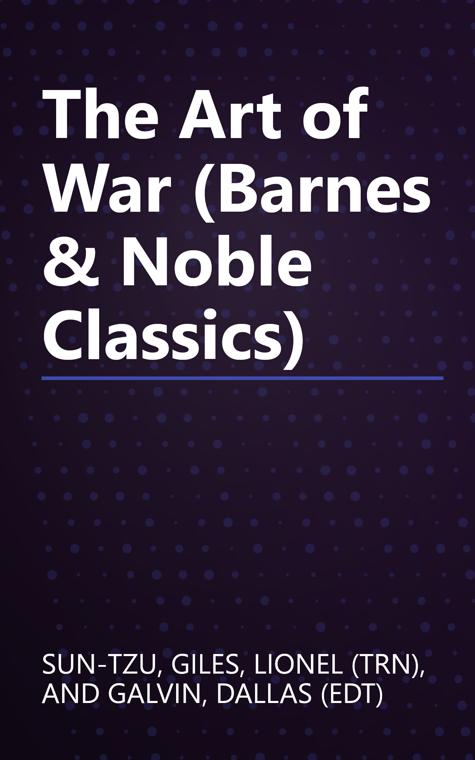 The Art of War (Barnes & Noble Classics) book cover