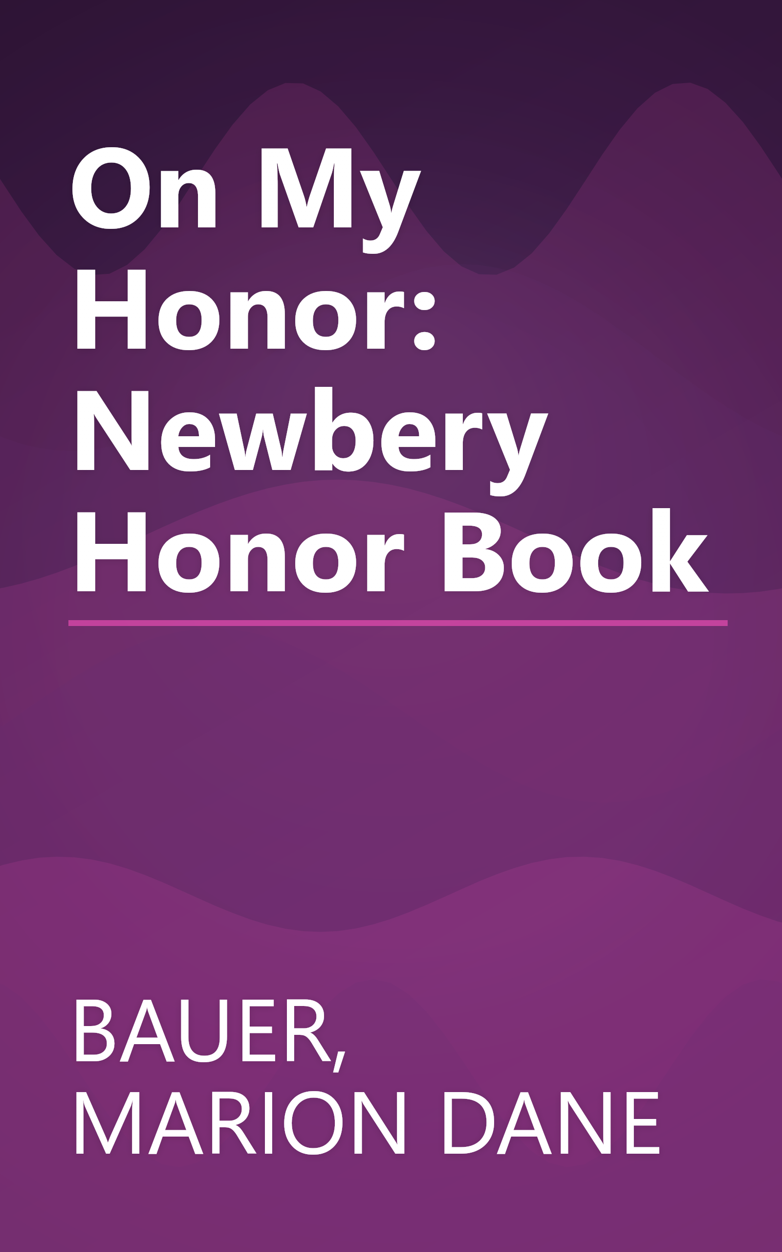 On My Honor: Newbery Honor Book book cover