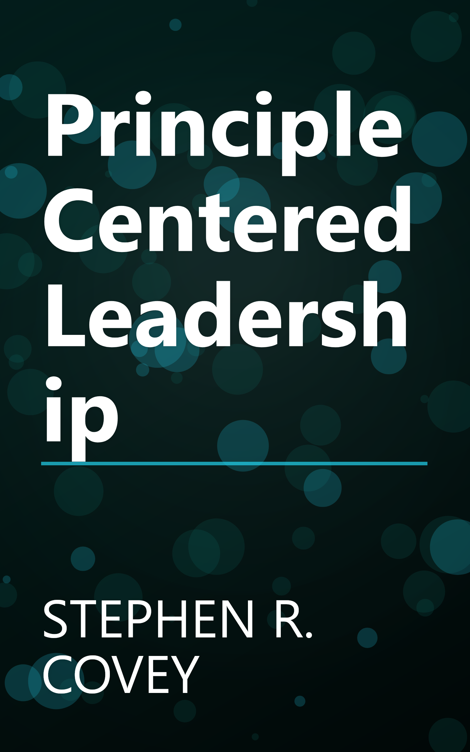 Principle Centered Leadership book cover