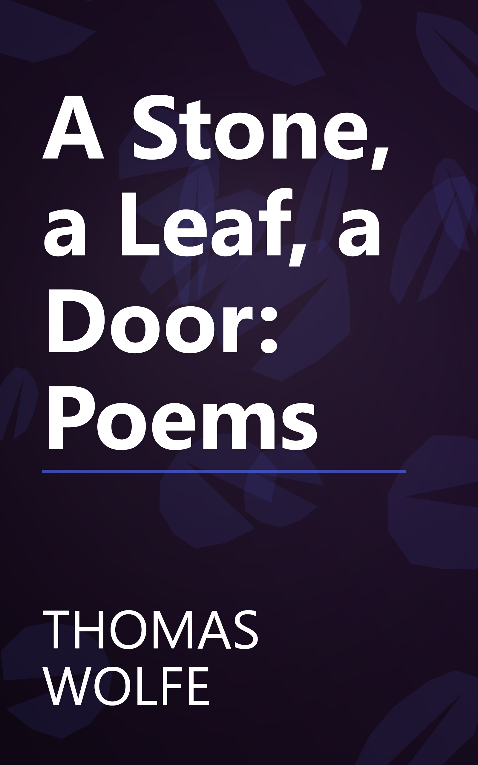 A Stone, a Leaf, a Door: Poems book cover
