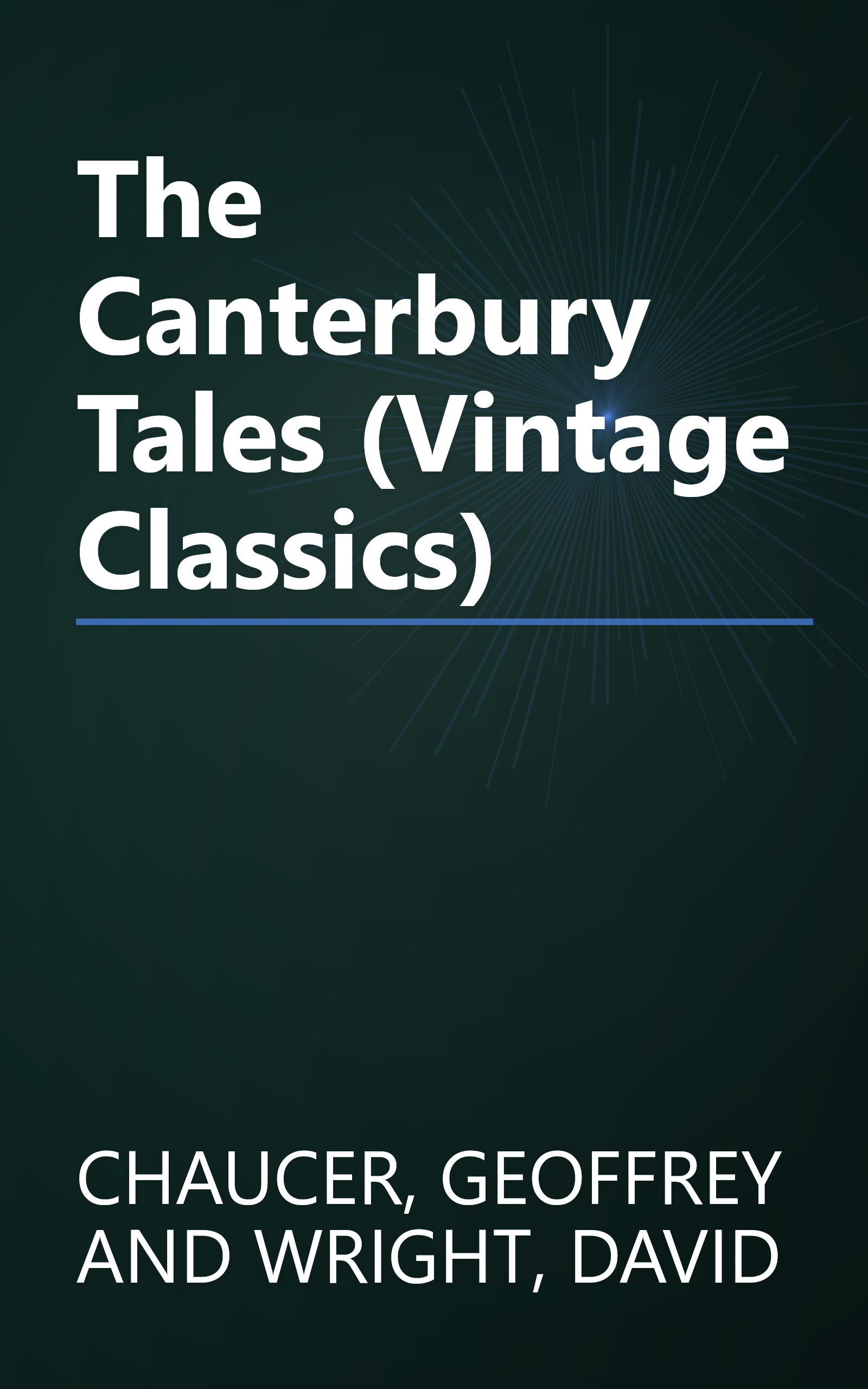 The Canterbury Tales (Vintage Classics) book cover