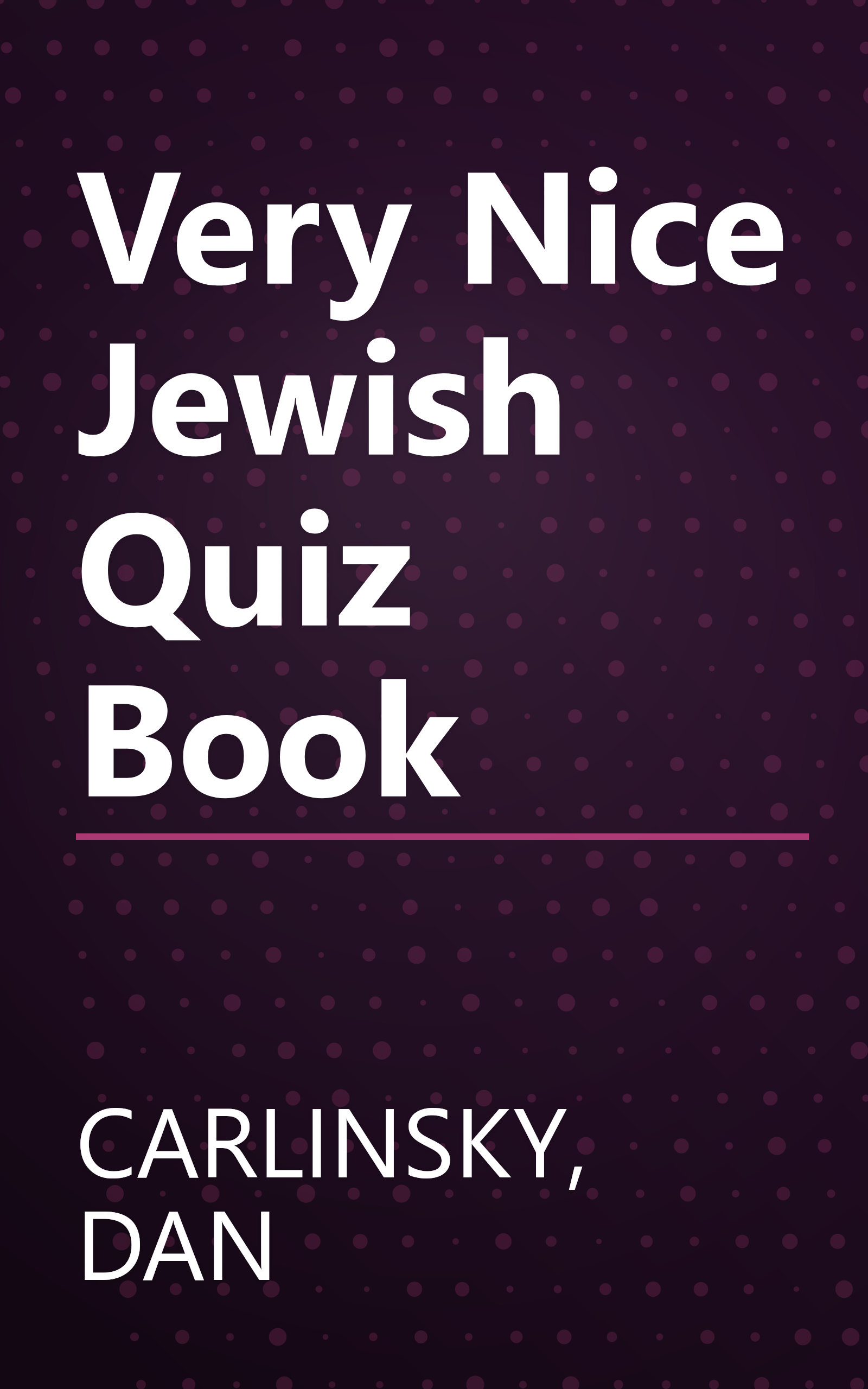 Very Nice Jewish Quiz Book book cover