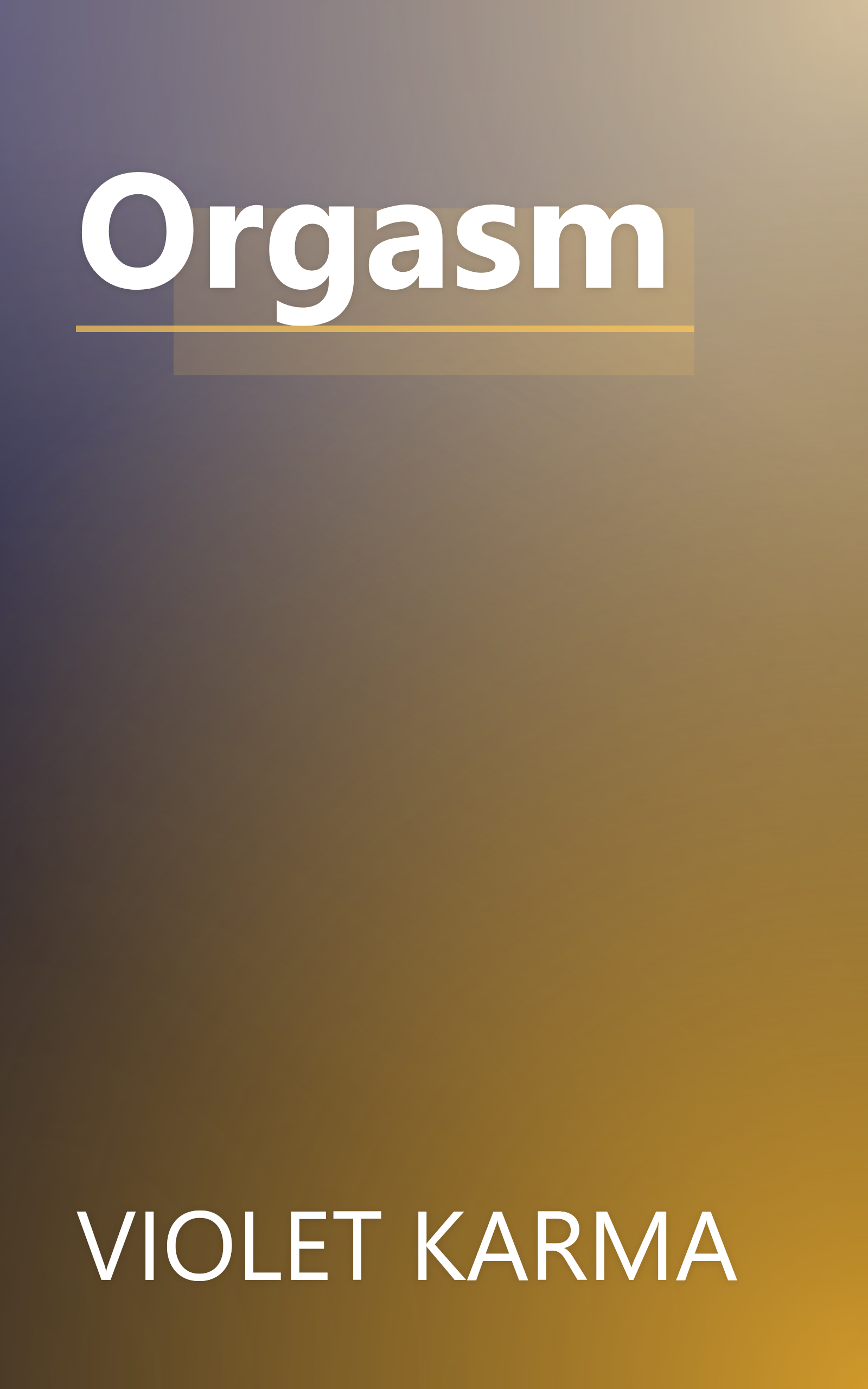 Orgasm book cover