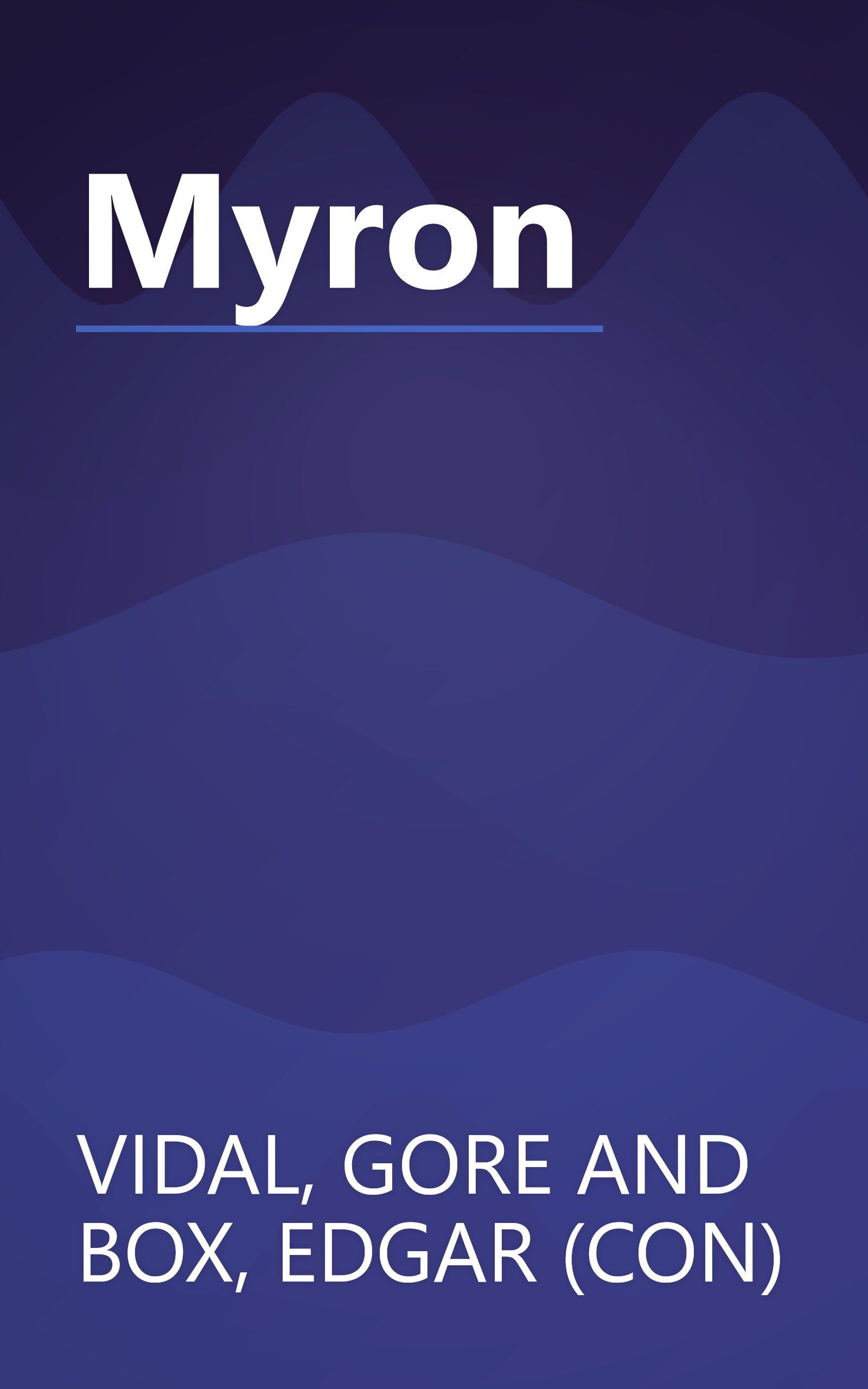 Myron book cover